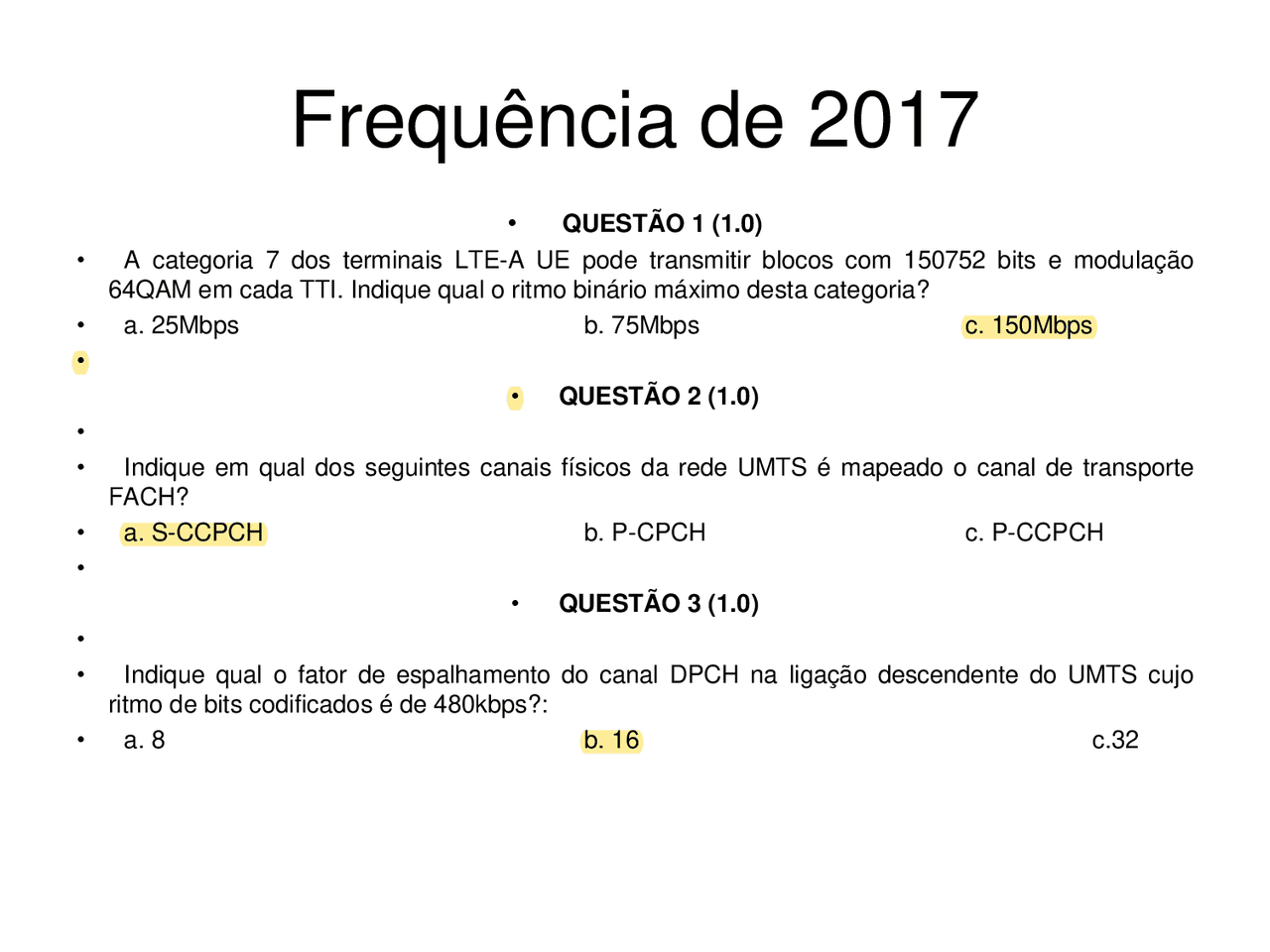 Resolução Teste Srcma Docsity