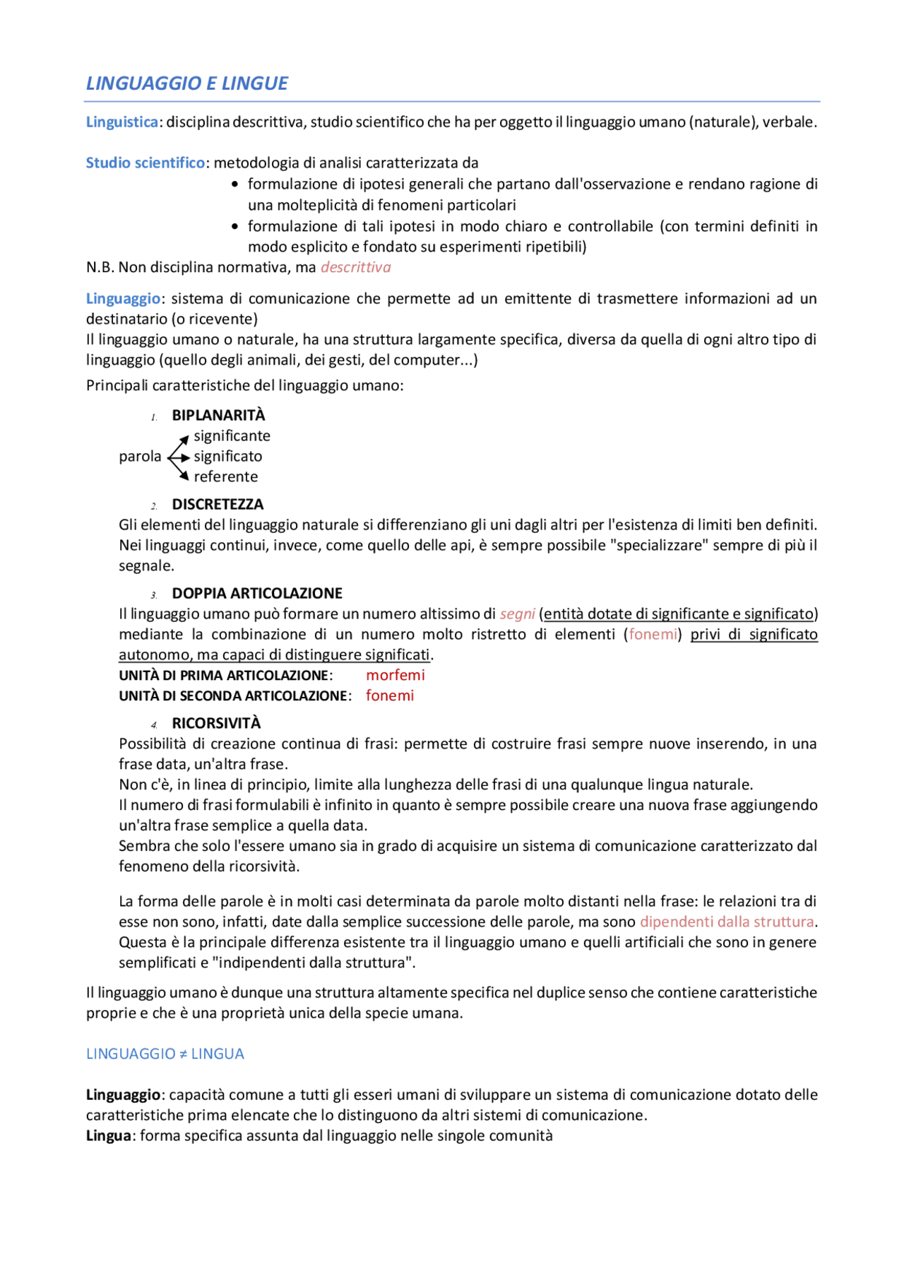 Introduzione Alla Linguistica Graffi Scalise Docsity
