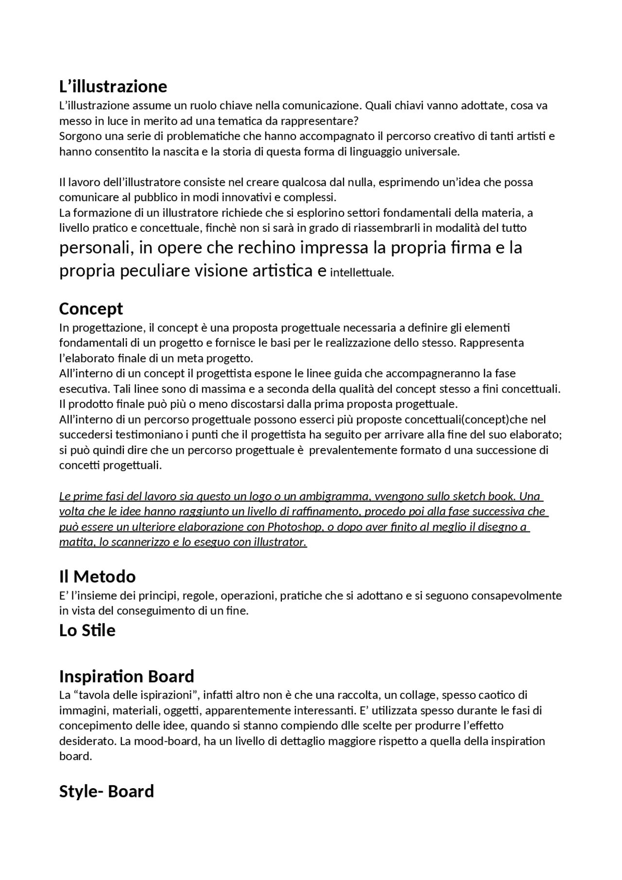 Illustrazione E Graphic Design Teoria Generale Docsity