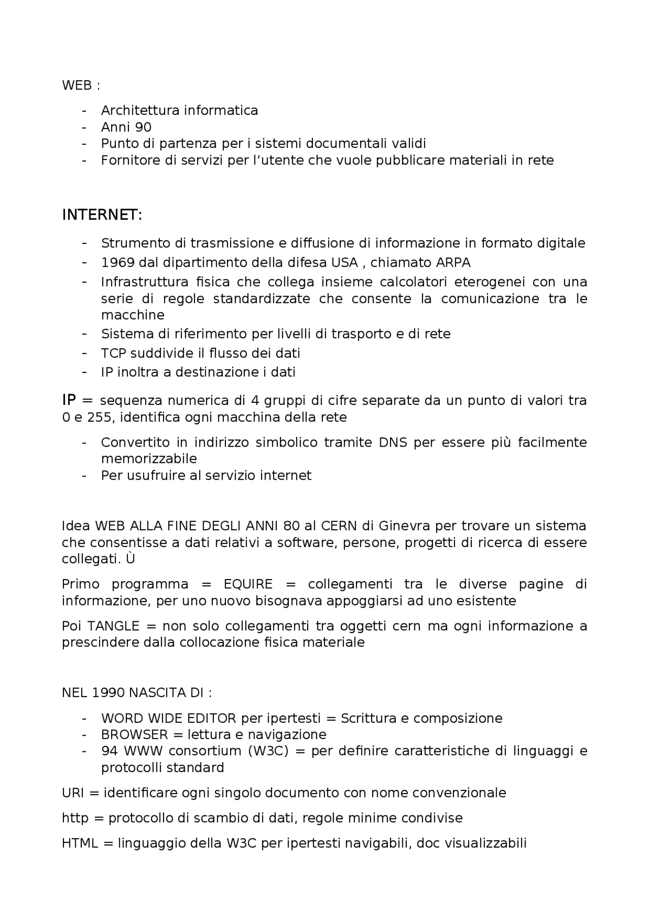 Appunti Di Informatica Docsity