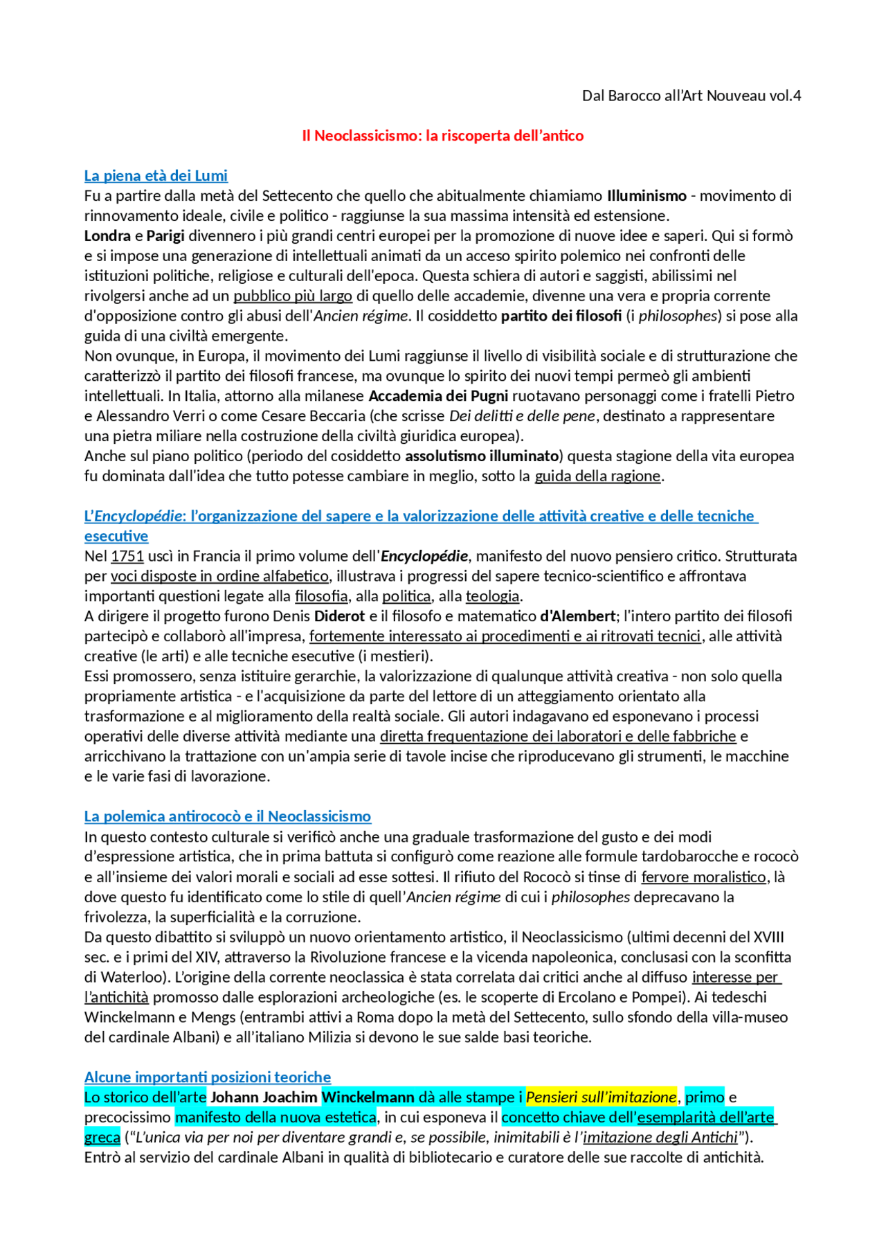 Riassunto Volume 4 Bertelli Docsity