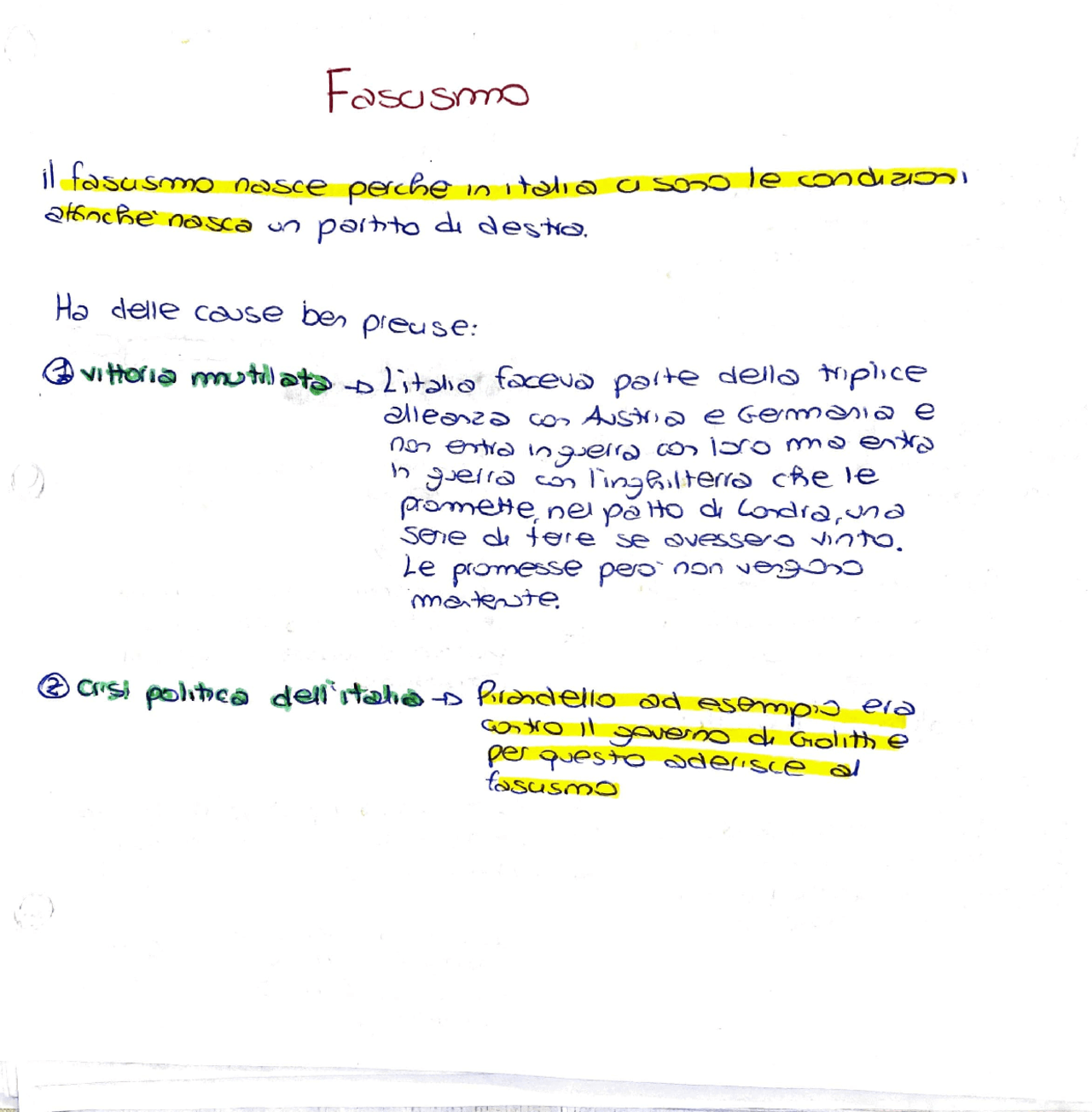 Fascismo Riassunti Docsity