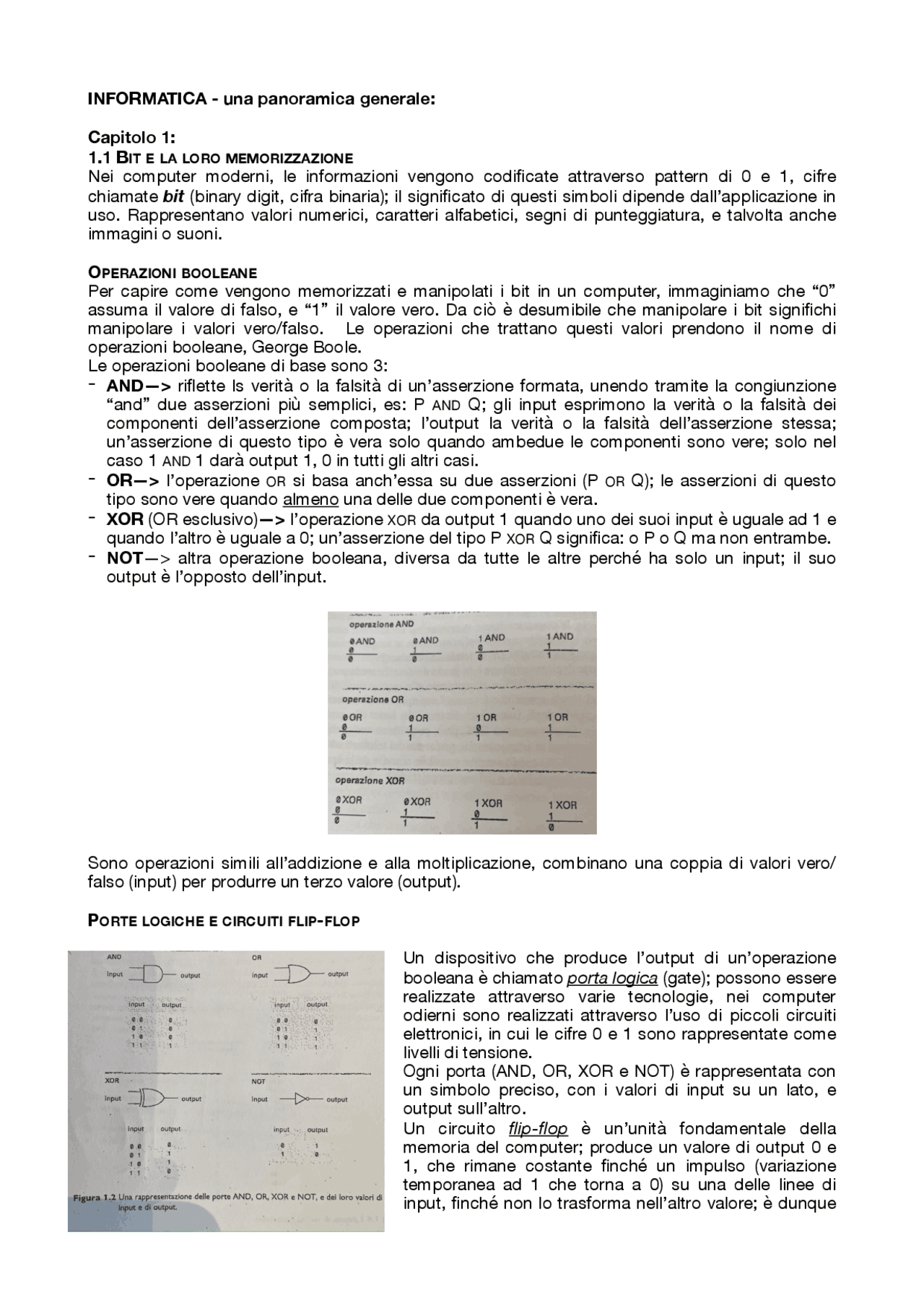 Riassunti Informatica Docsity