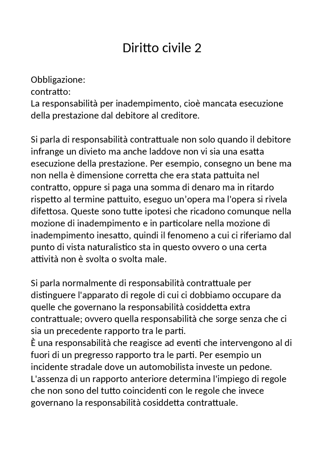Appunti Diritto Civile Docsity