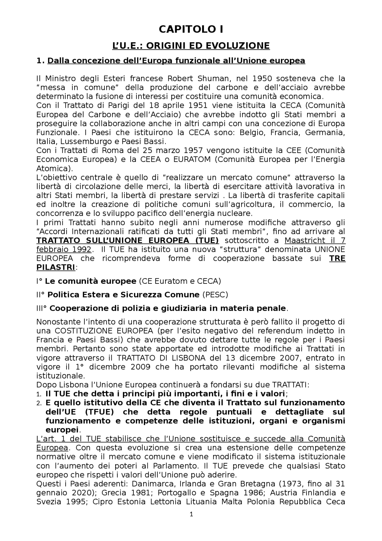Riassunto Del Libro Sul Diritto Dellue Docsity