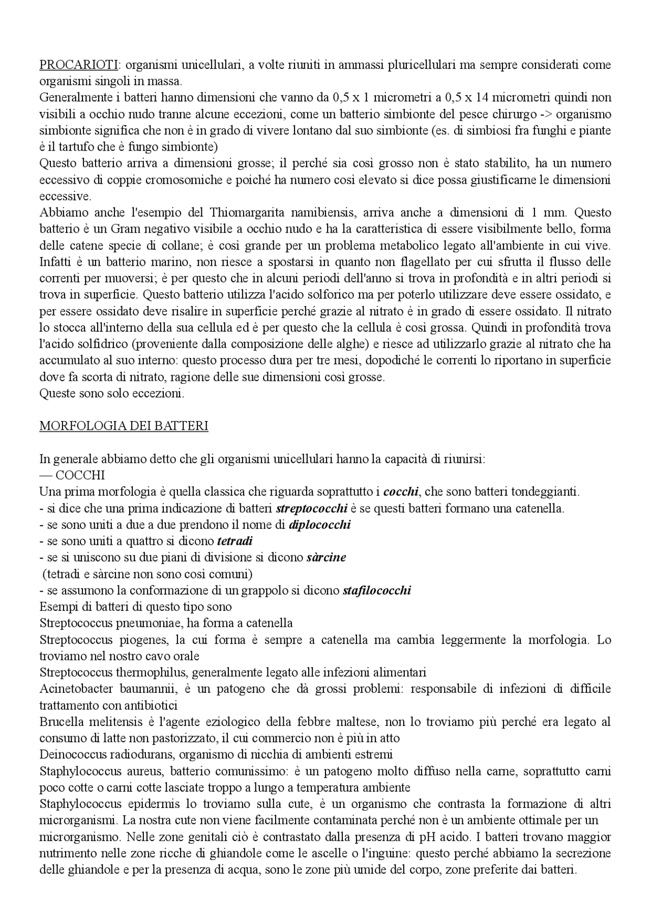 Appunti Di Microbiologia Docsity