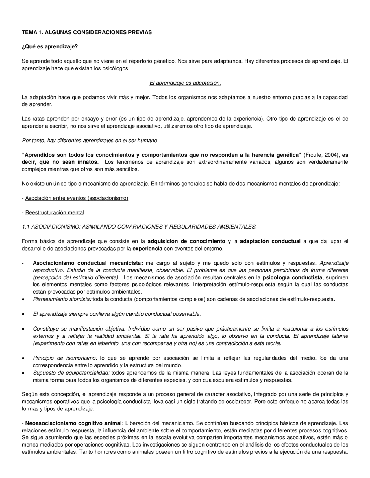 Aprendizaje Apuntes Completos Docsity