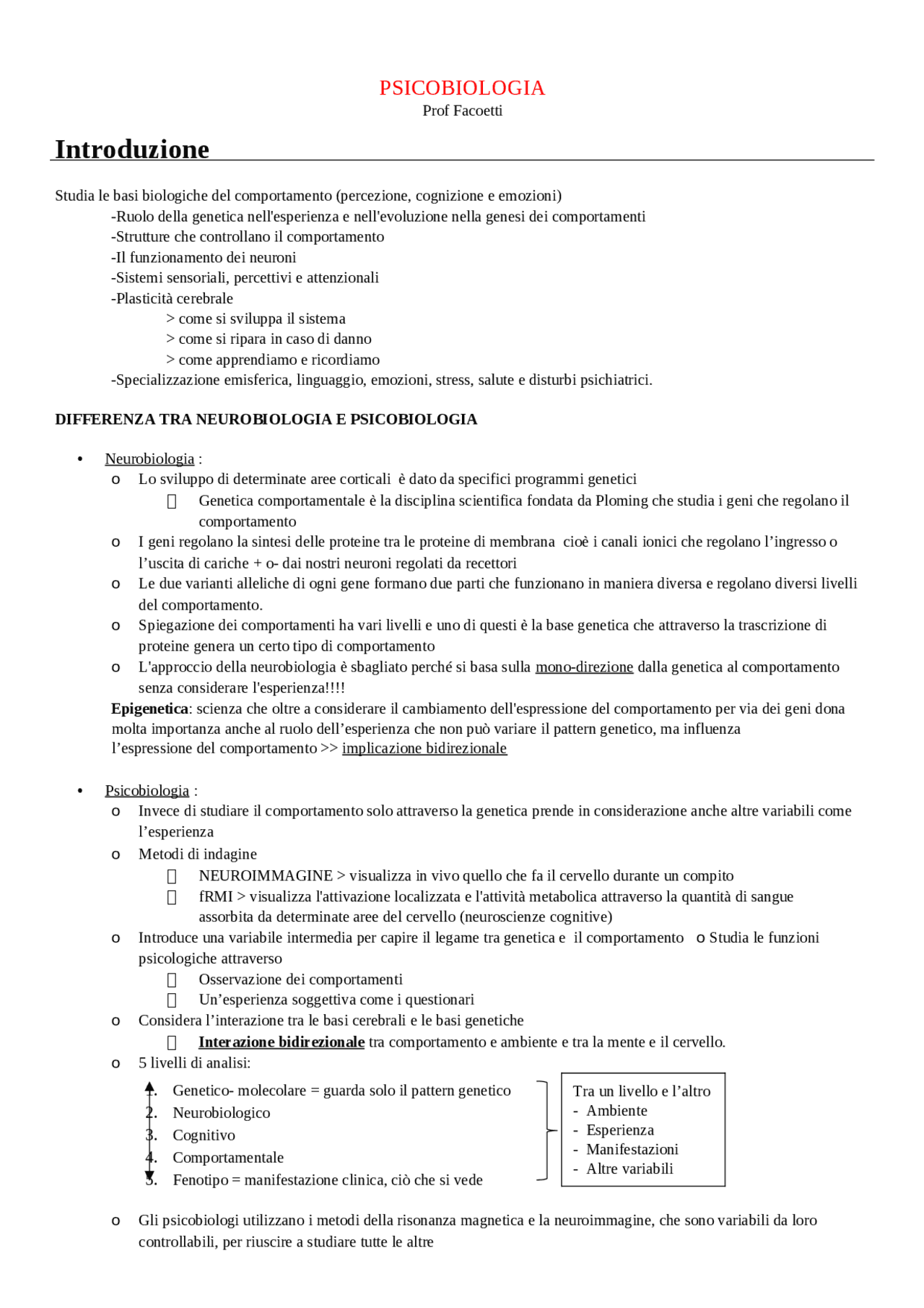 Psicobiologia Pinel Barnes Docsity