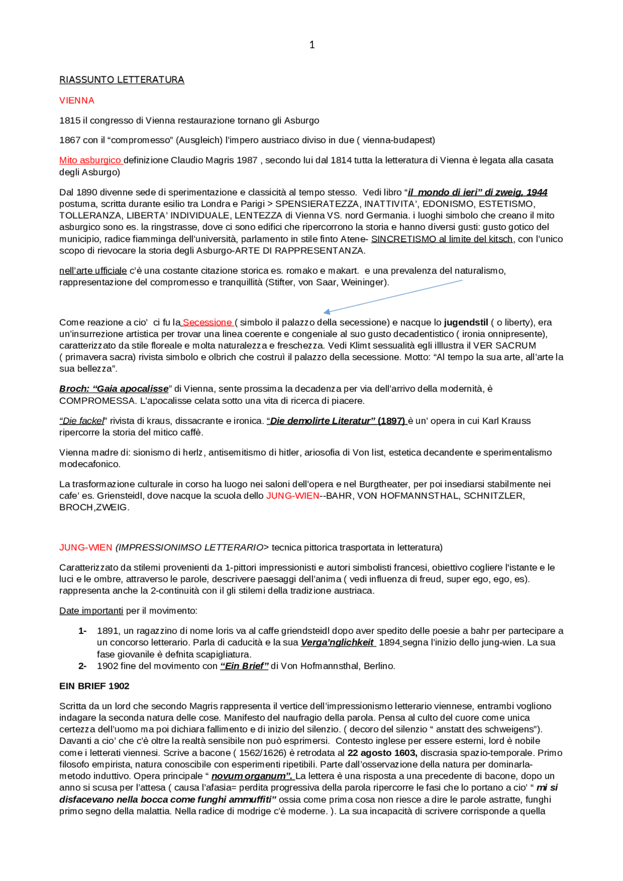Modulo A Riassunto Letteratura Tedesca 3 Docsity
