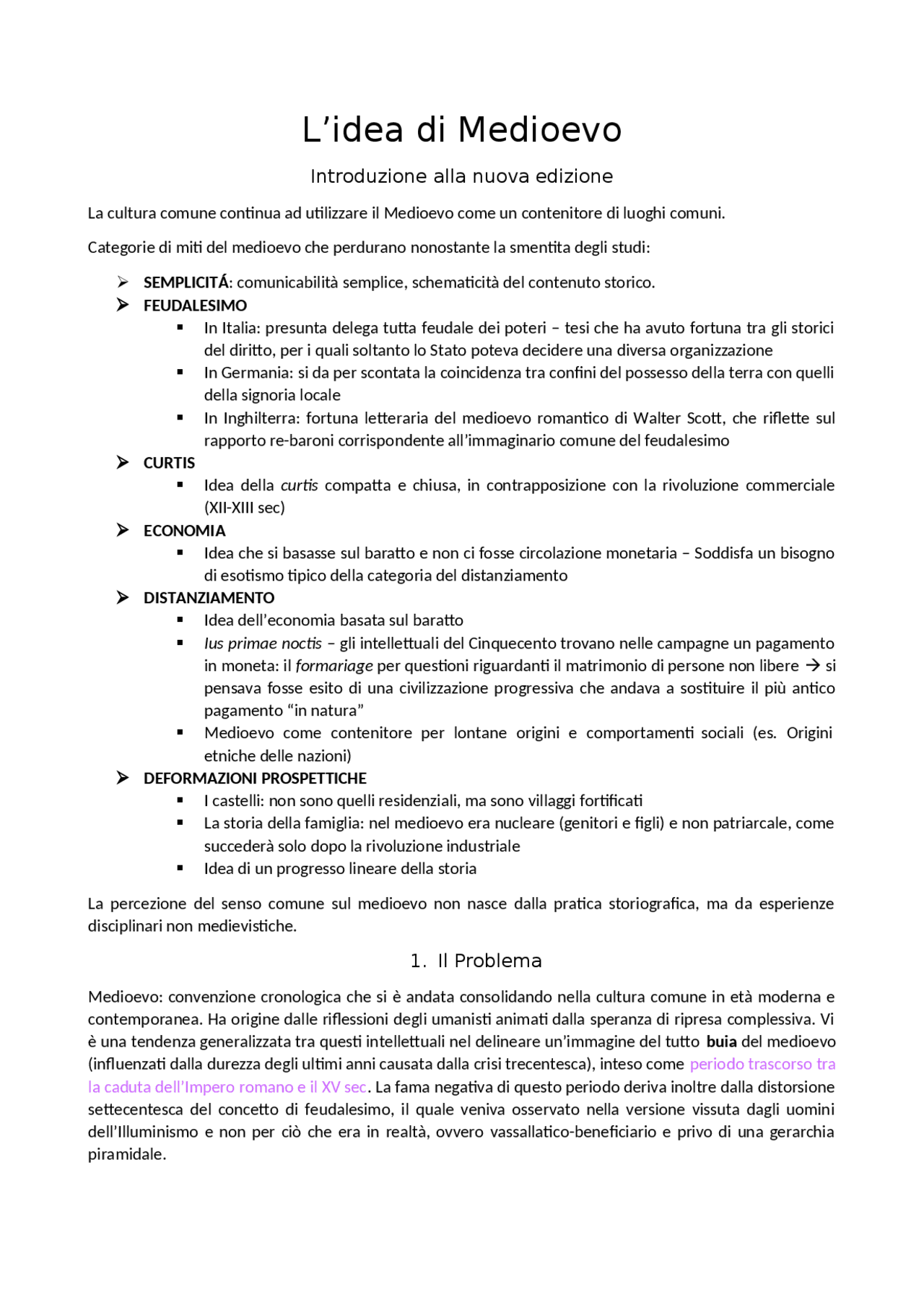 Lidea Di Medioevo Giuseppe Sergi Docsity