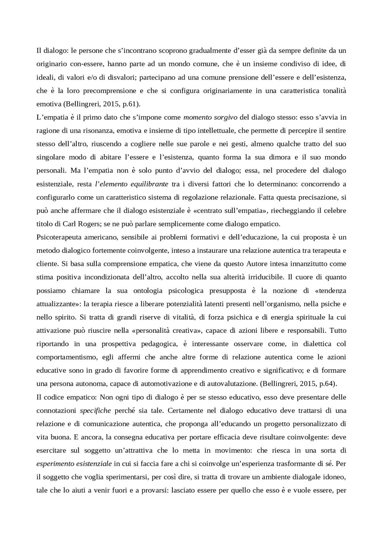 Imparare Ad Abitare Il Mondo Docsity