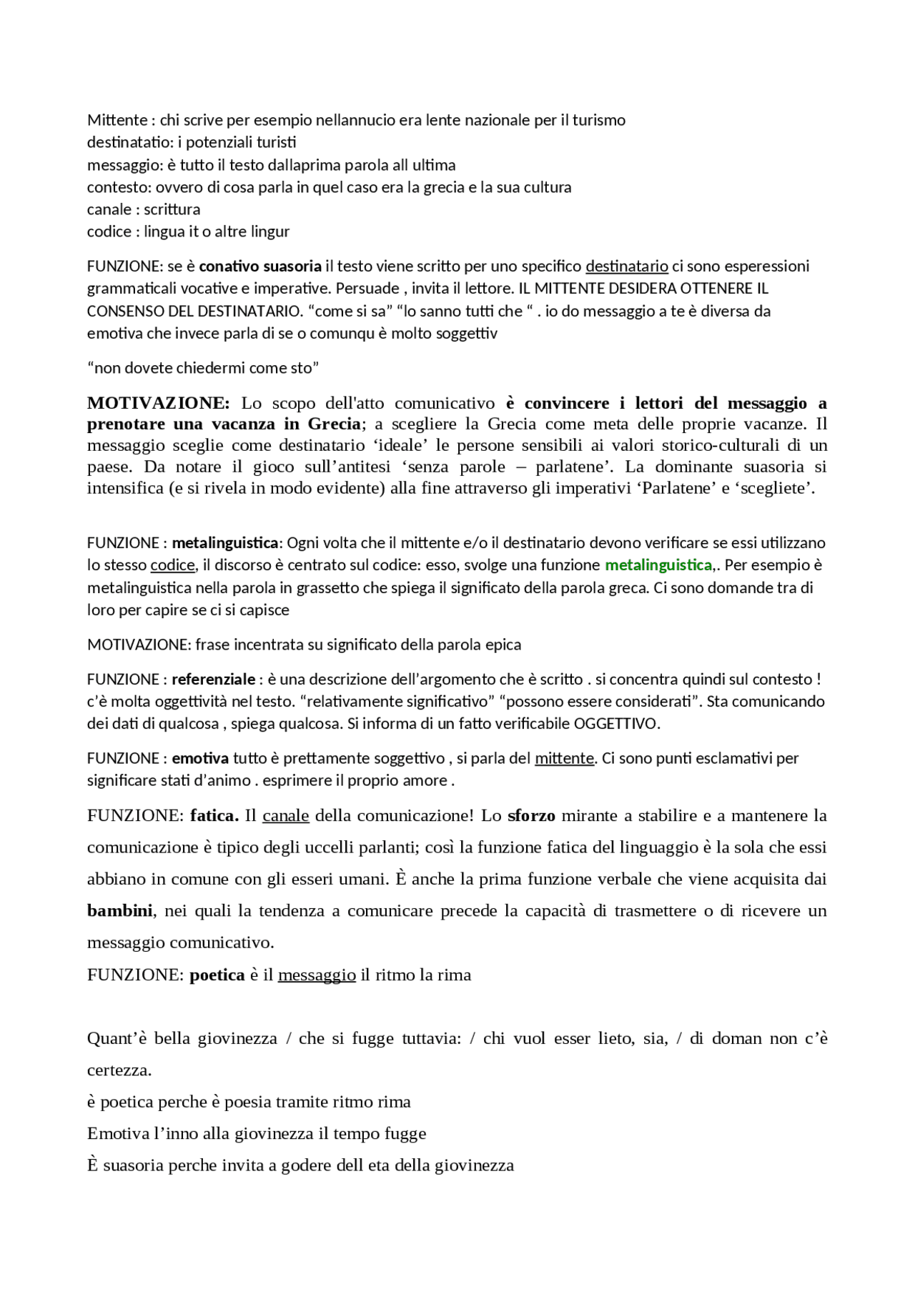 Tecniche Espressive Dellitaliano Docsity