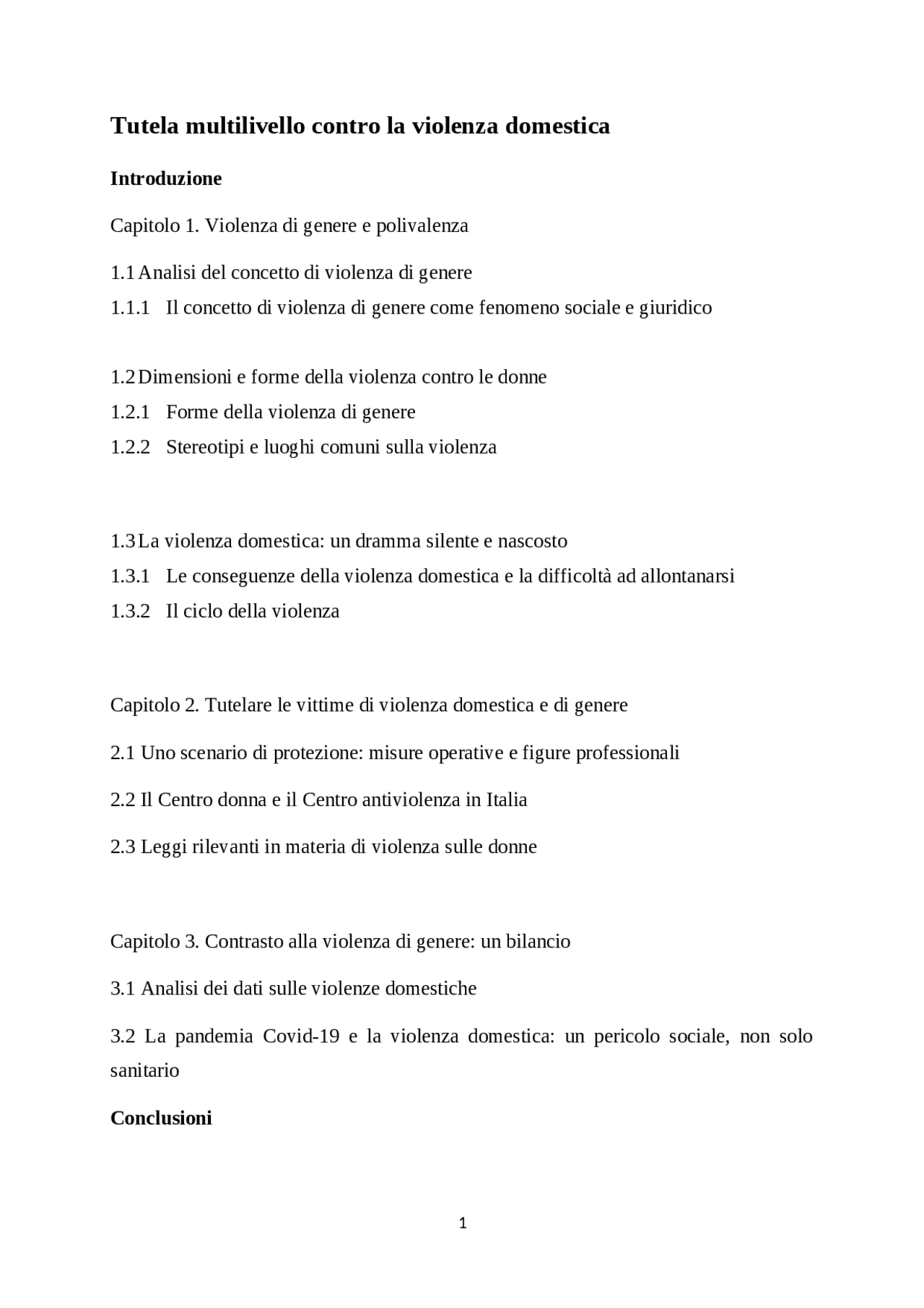 Violenza Domestica Sulle Donne Docsity