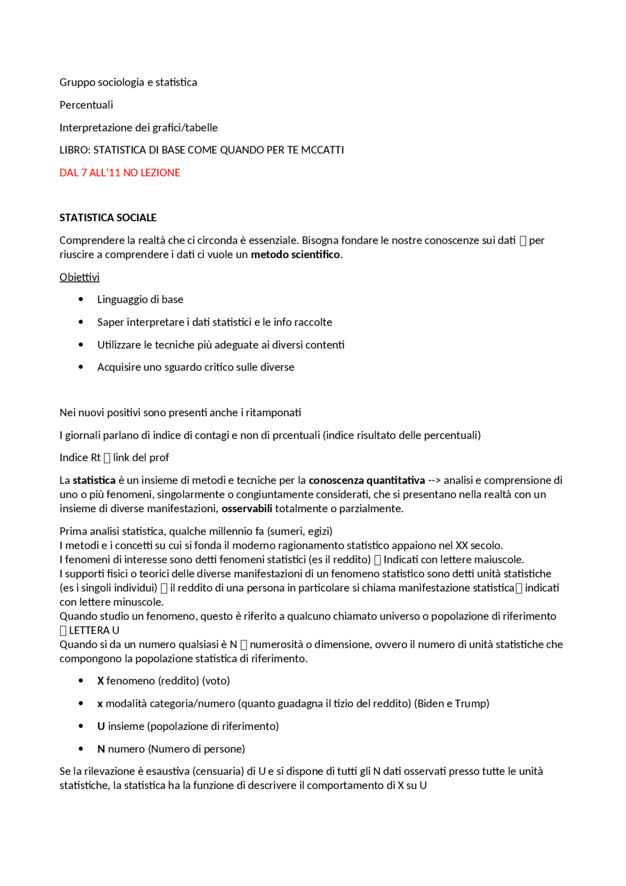 Statistica Sociale Di Base Docsity