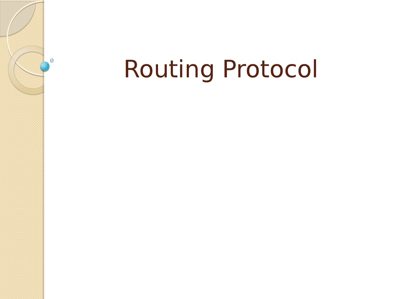 Networking Layer Routing Protocol Docsity