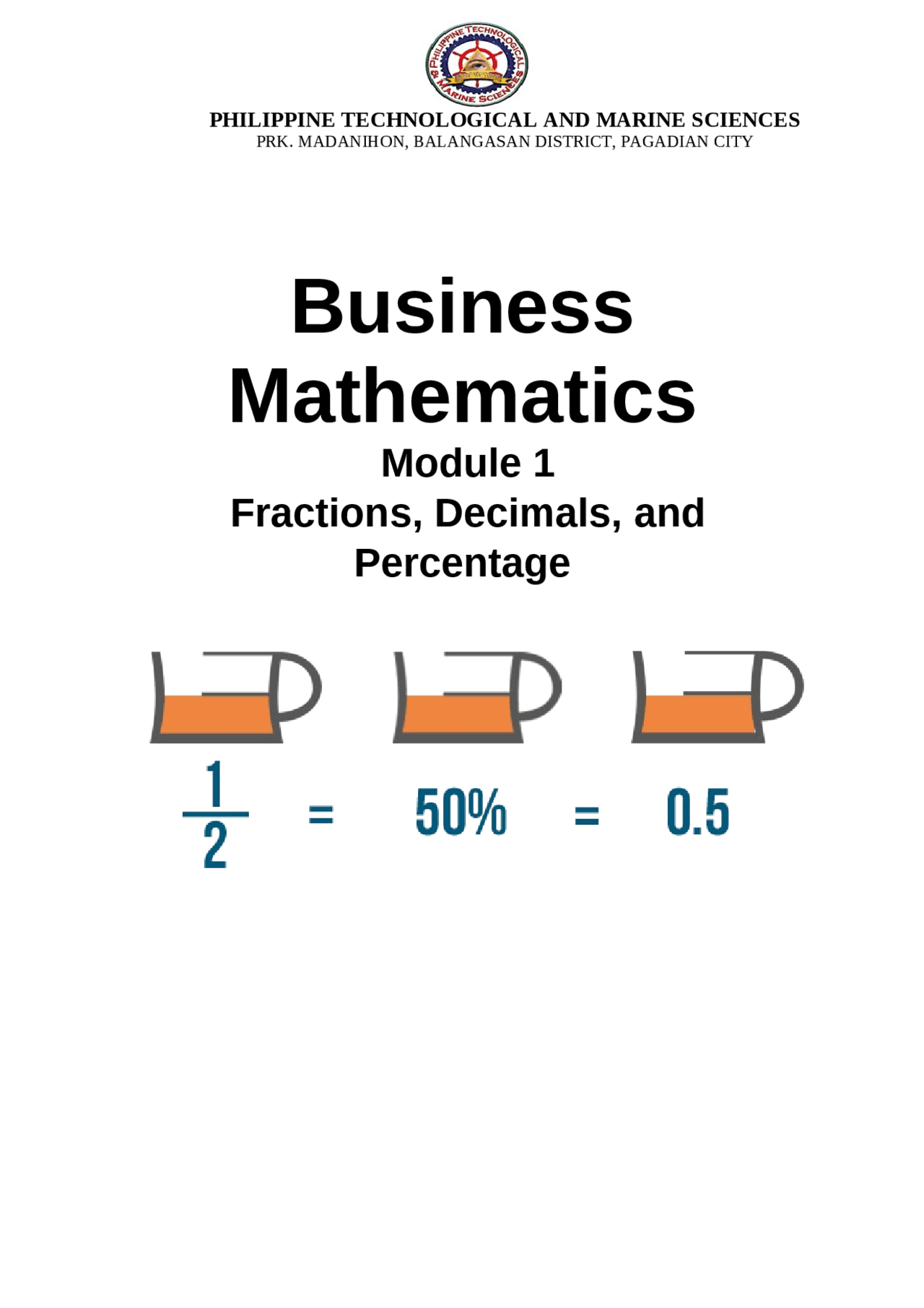 Business Math module - Docsity