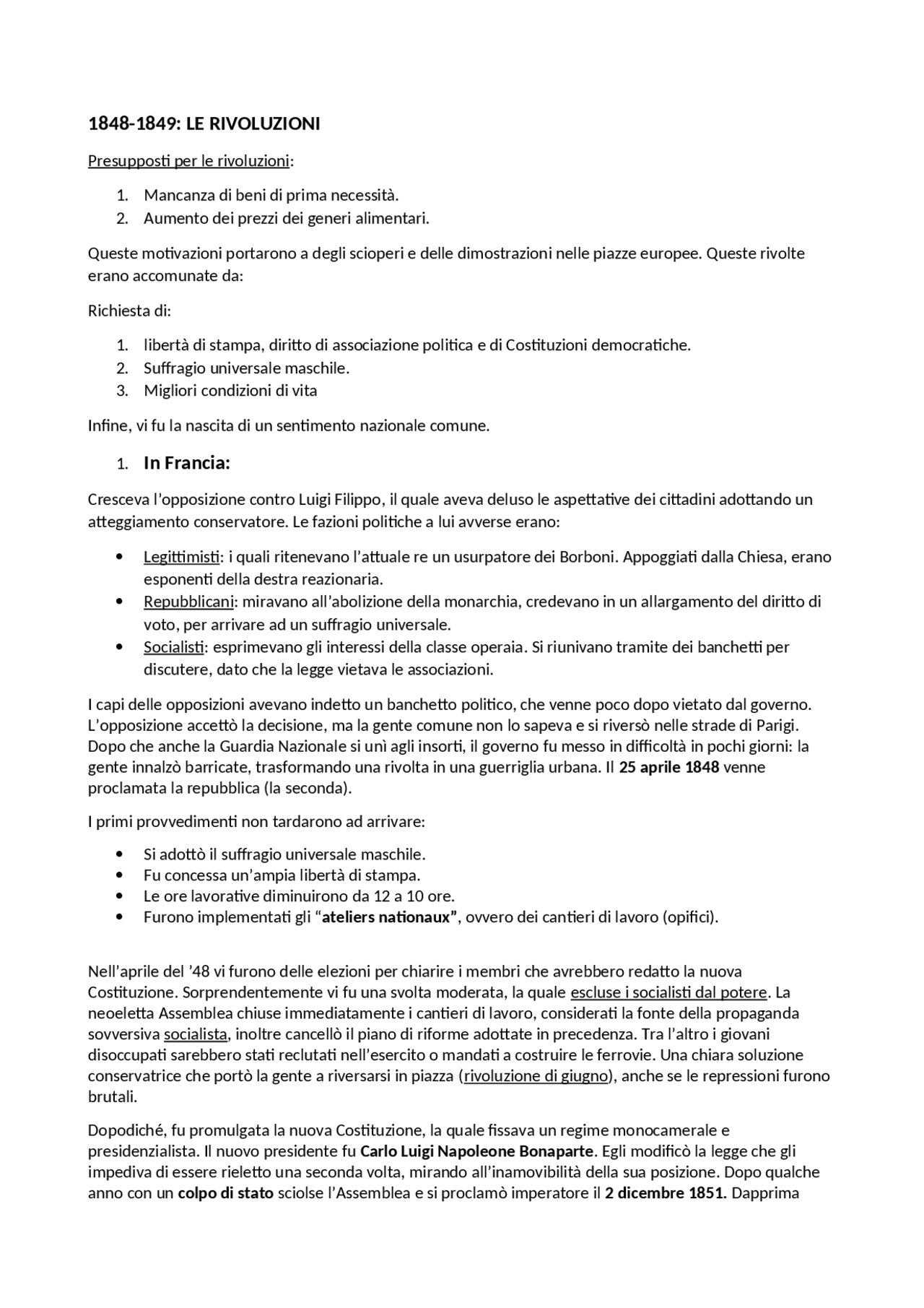 Moti Del 48 49 In Europa Docsity