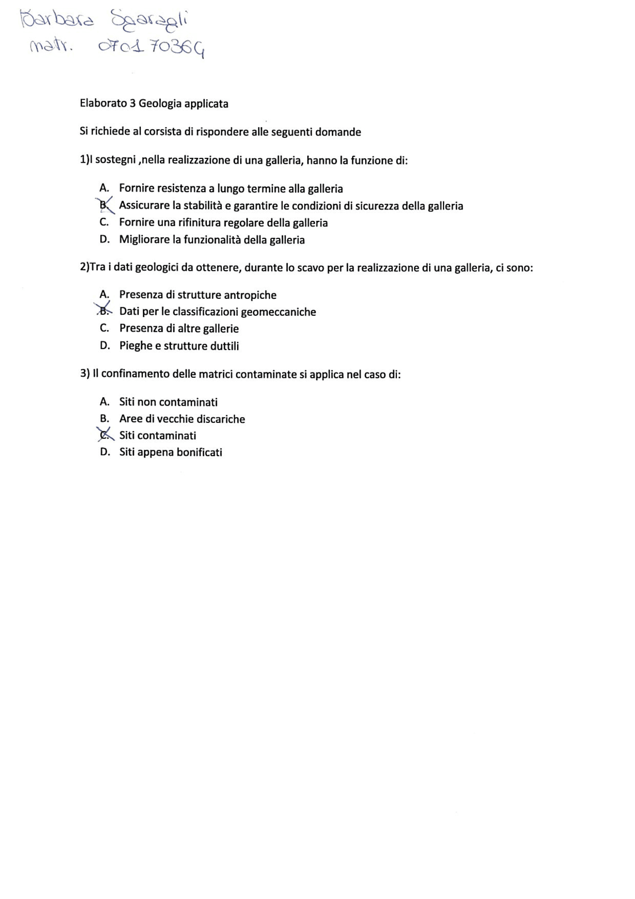 Geologia Applicata Elaborati Docsity