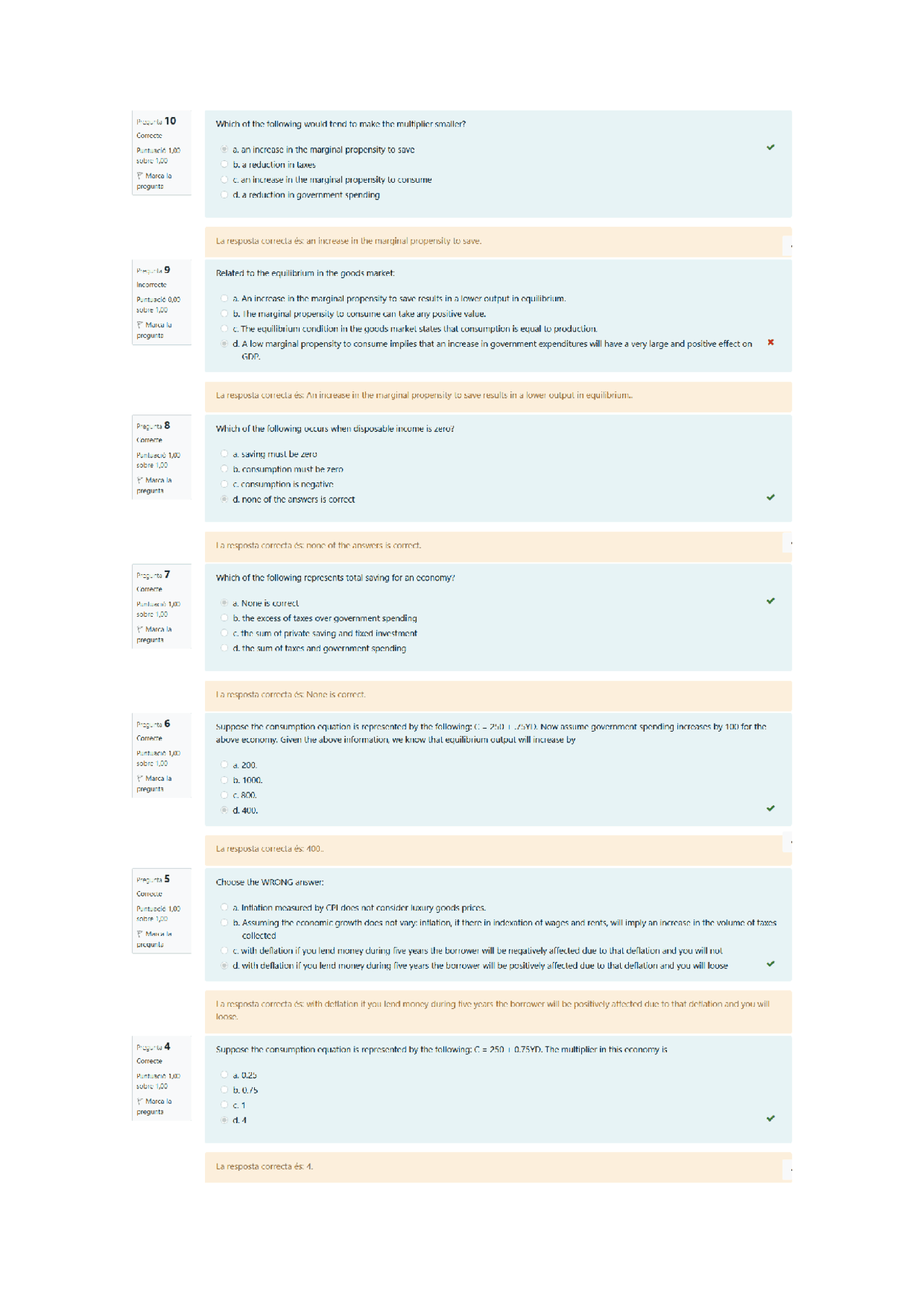 Quiz 2 Introduction To Macroeconomics Upf Docsity
