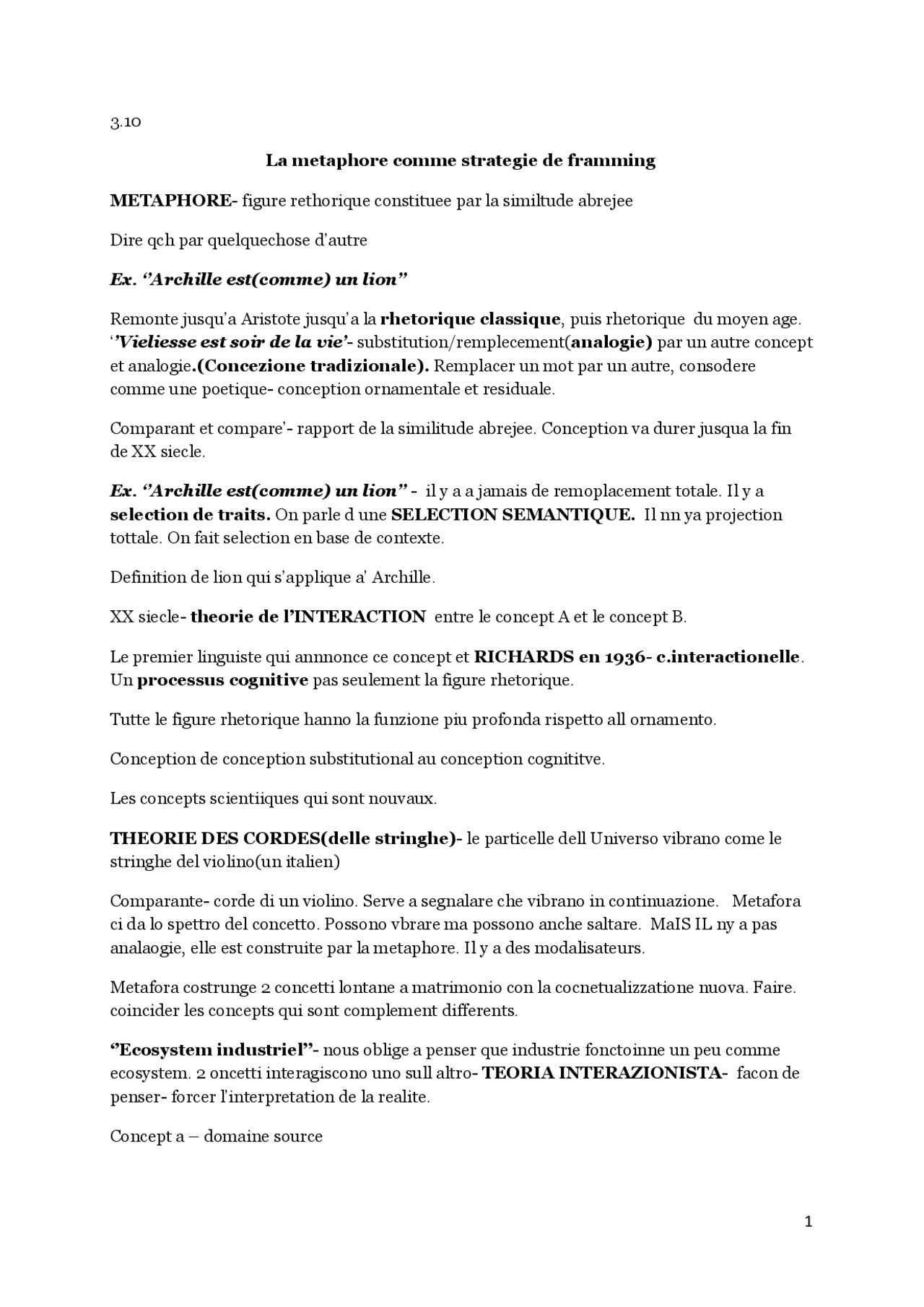 Modulo Teorico Francese Ii Lm 3738 Docsity