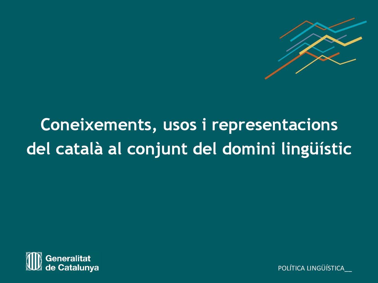 Coneixements, usos i representacions del català. Conjunt del domini ...