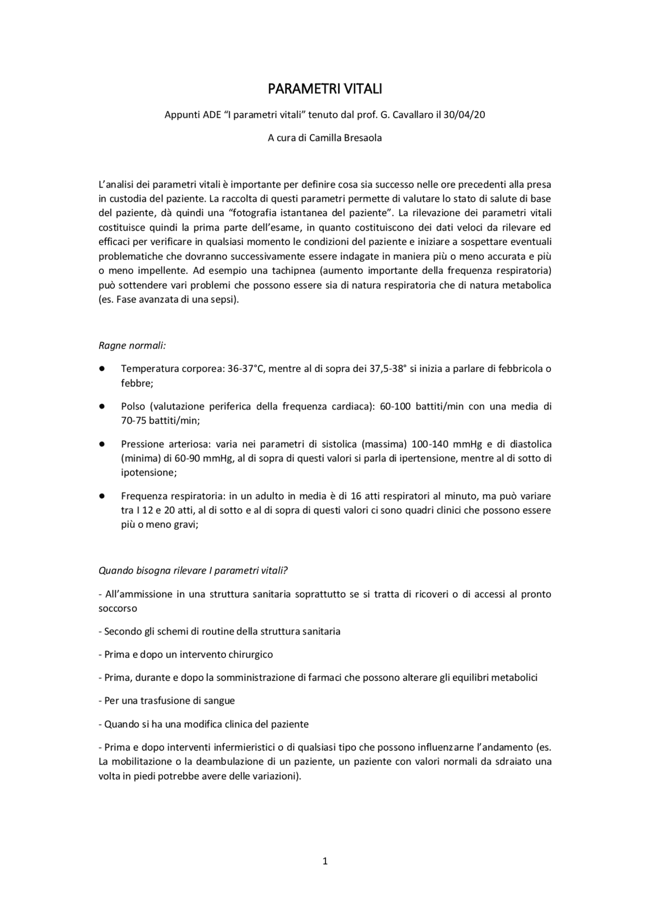 Tecniche Di Esame Obiettivo Docsity