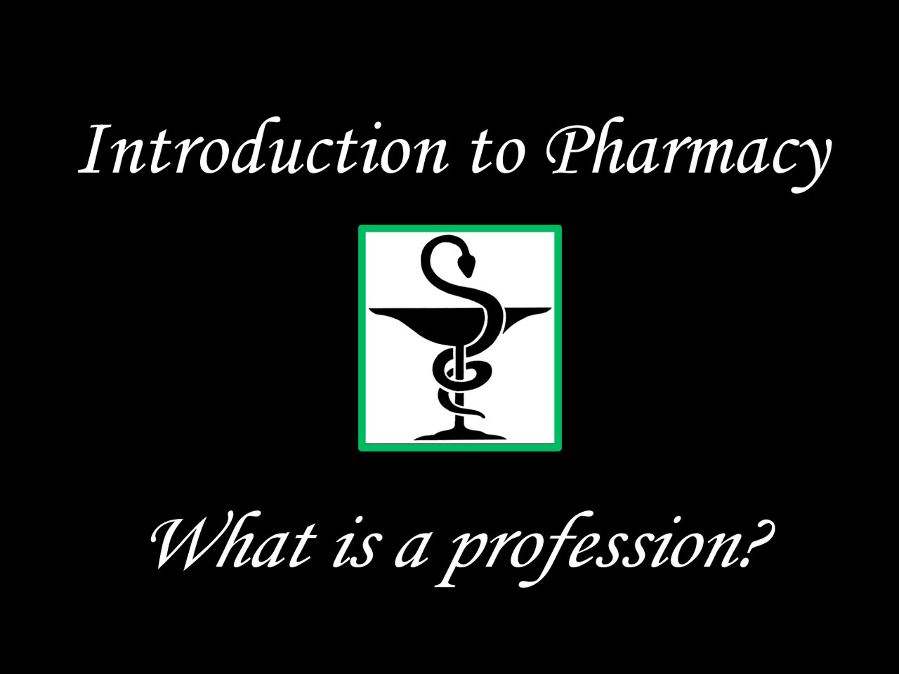 What Is Pharmacy? Defined Briefly - Docsity