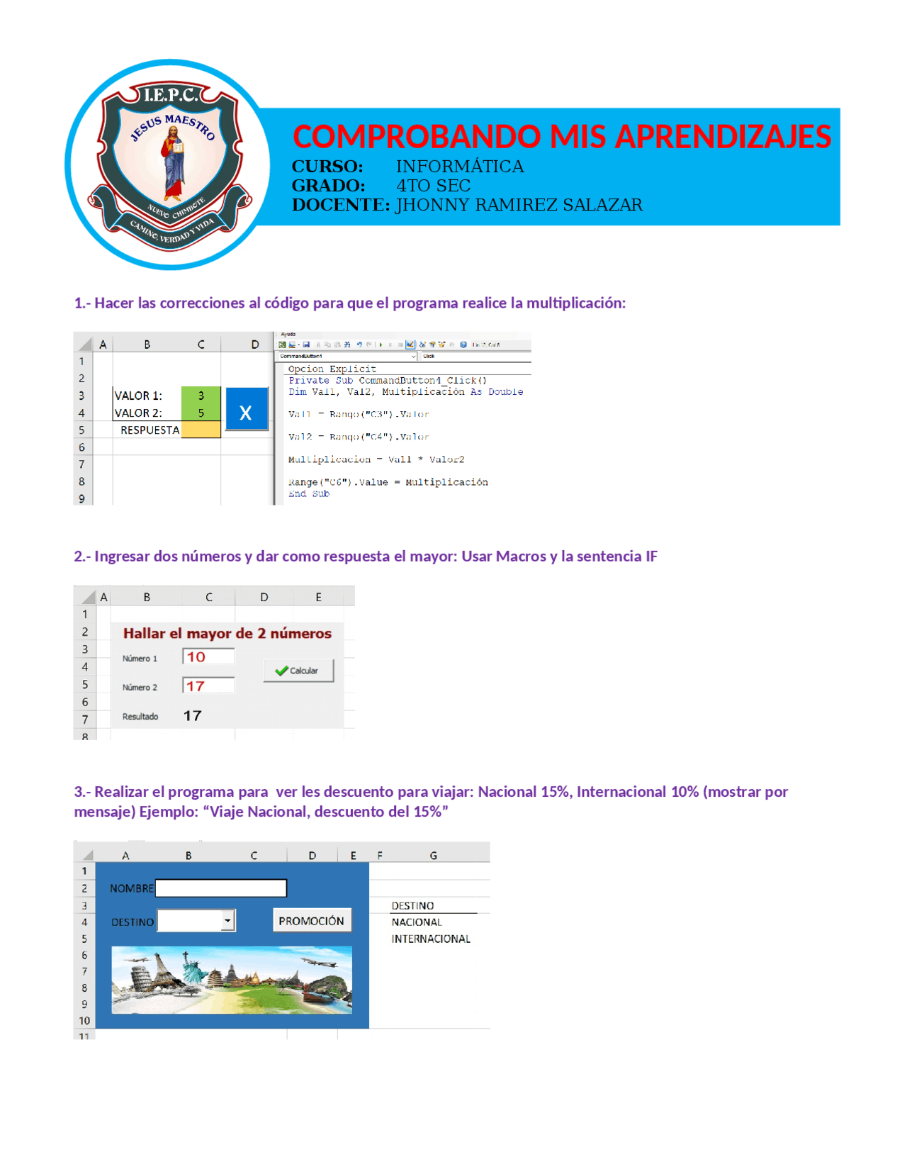 Miscelaneas de ejercicios del curso de matematica - Docsity