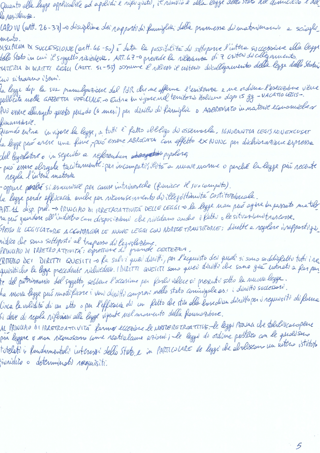 Sintesi Capo Primo Diritto Privato I Trabucchi Docsity