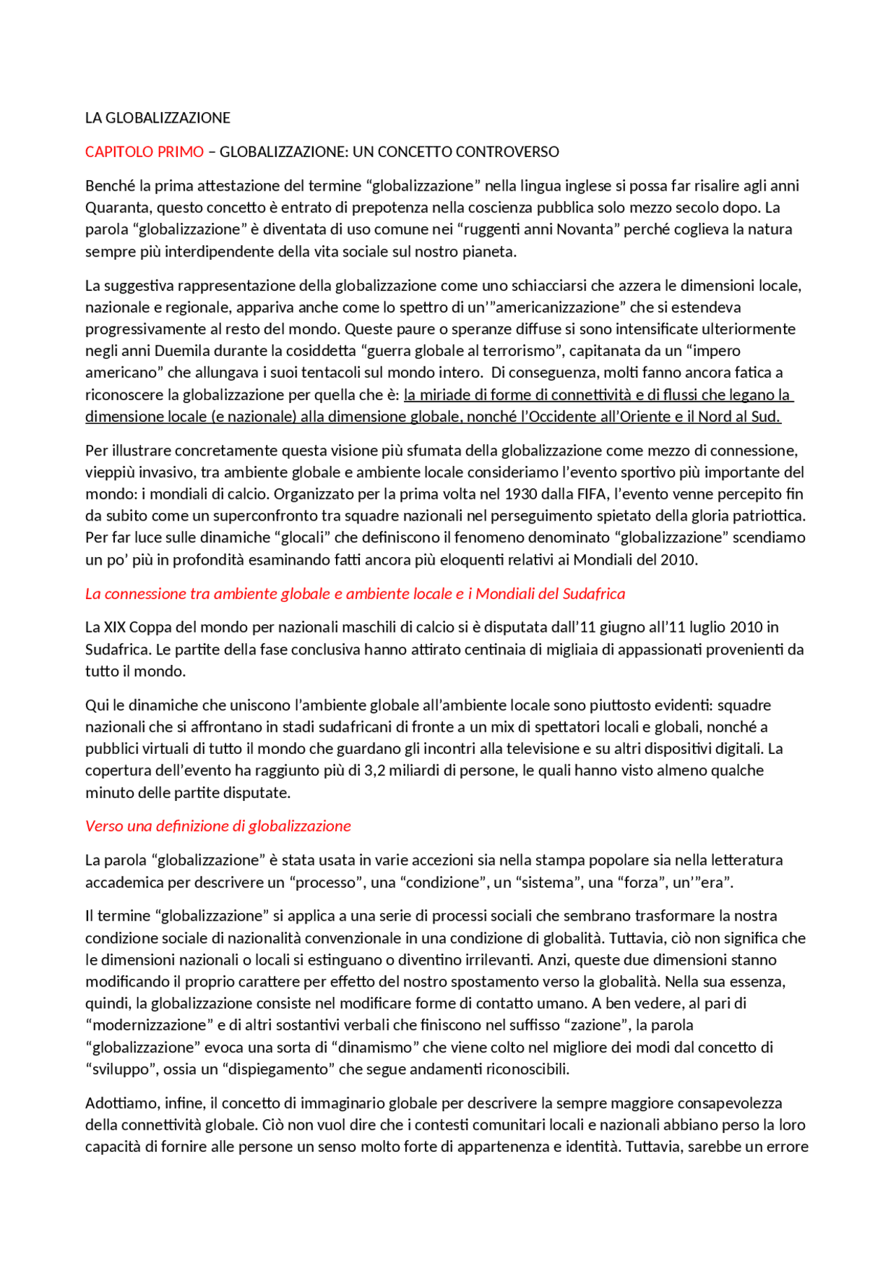 Steger La Globalizzazione Docsity