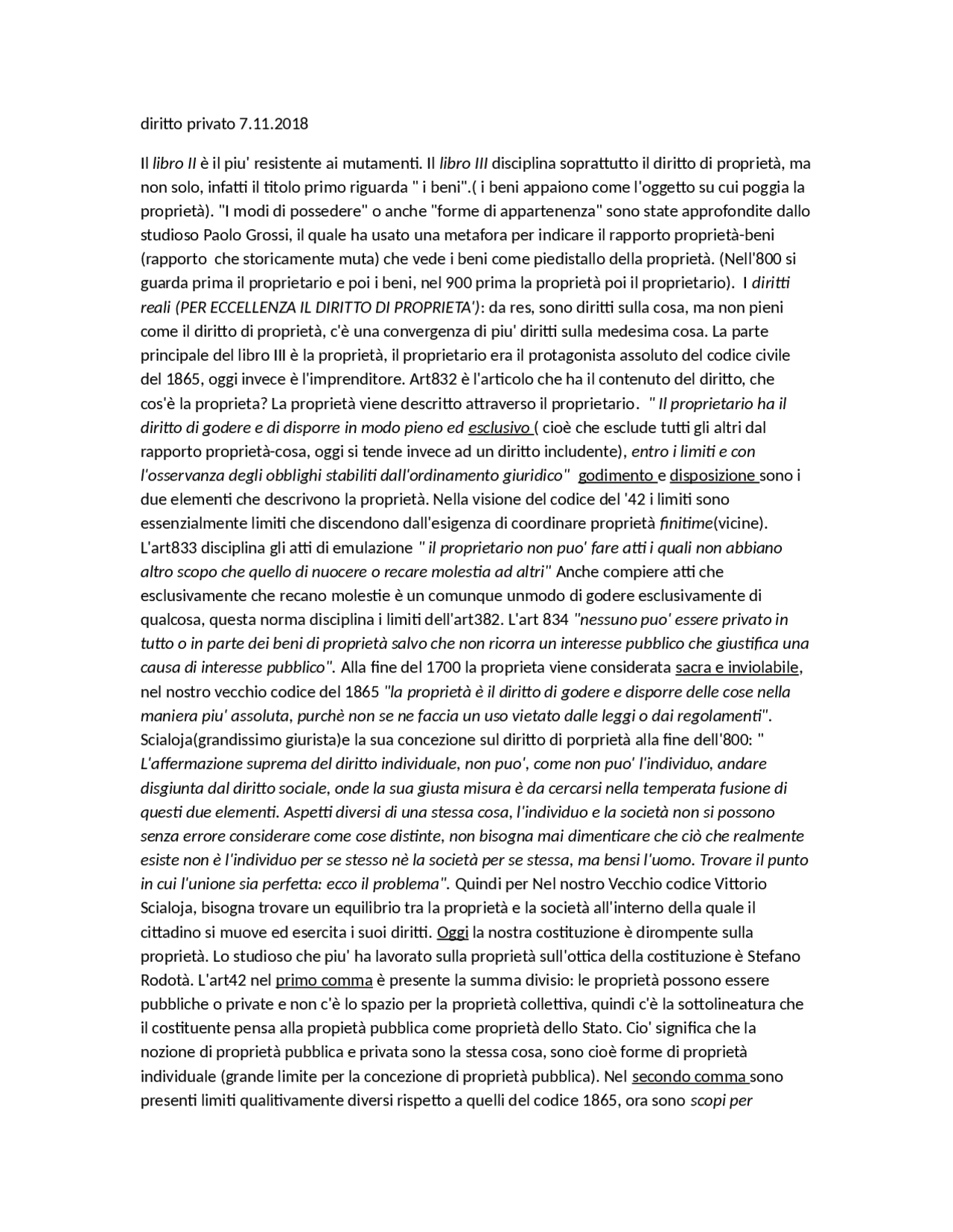 Diritto Privato Libro Ii Docsity