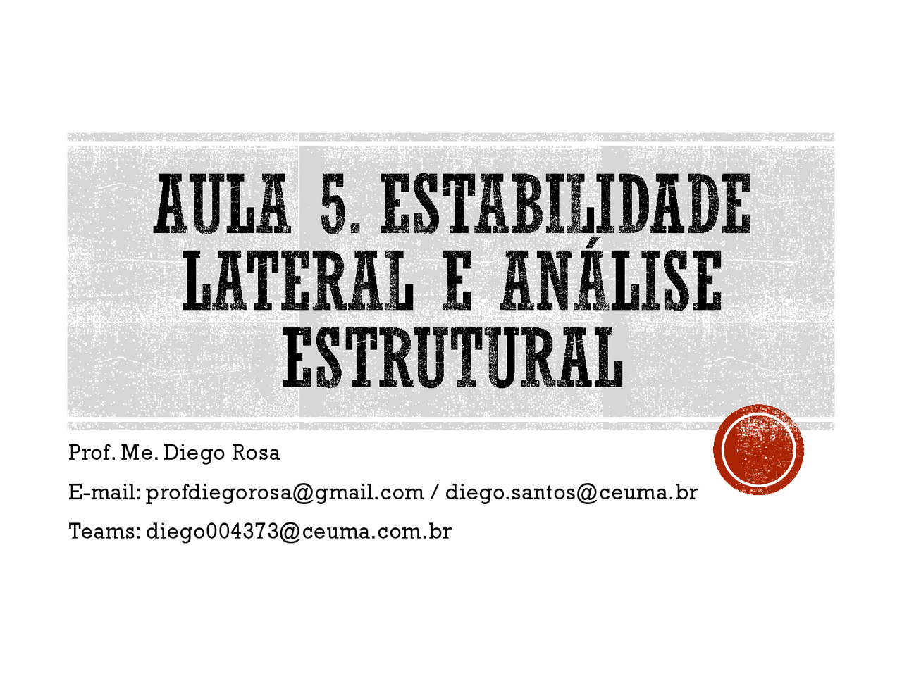 ESTABILIDADE LATERAL E ANÁLISE ESTRUTURAL - Docsity