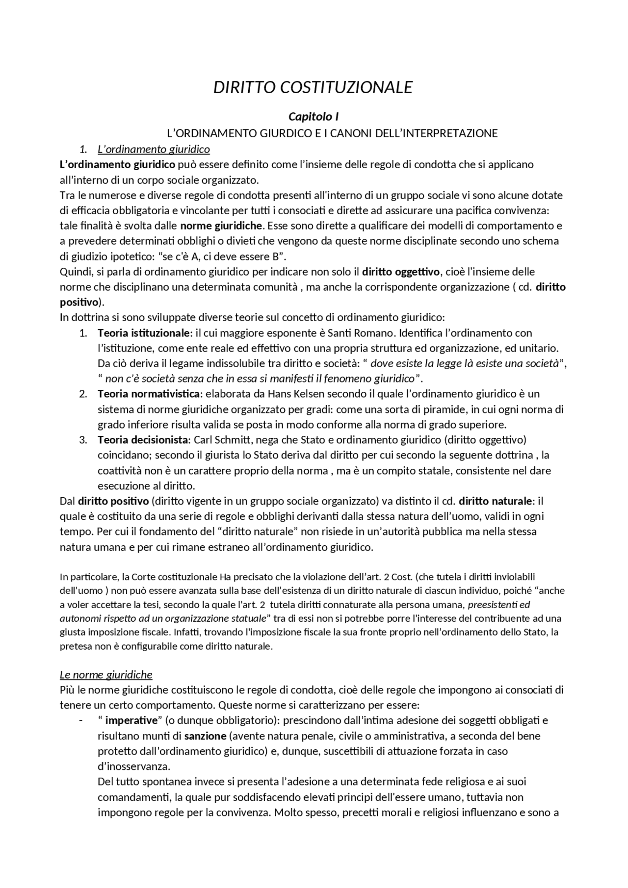 Riassunto Del Libro Diritto Costituzionale Docsity