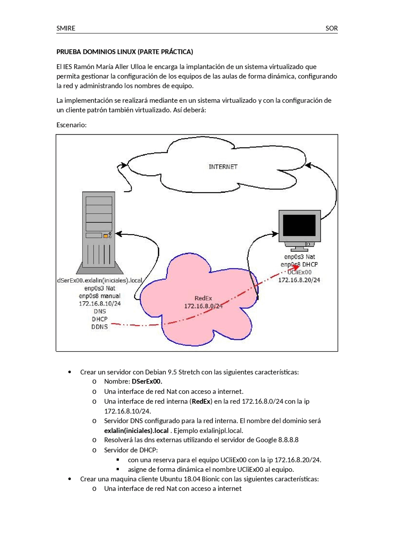 Dns Dhcp Ddns Parte Prácticadoc Docsity
