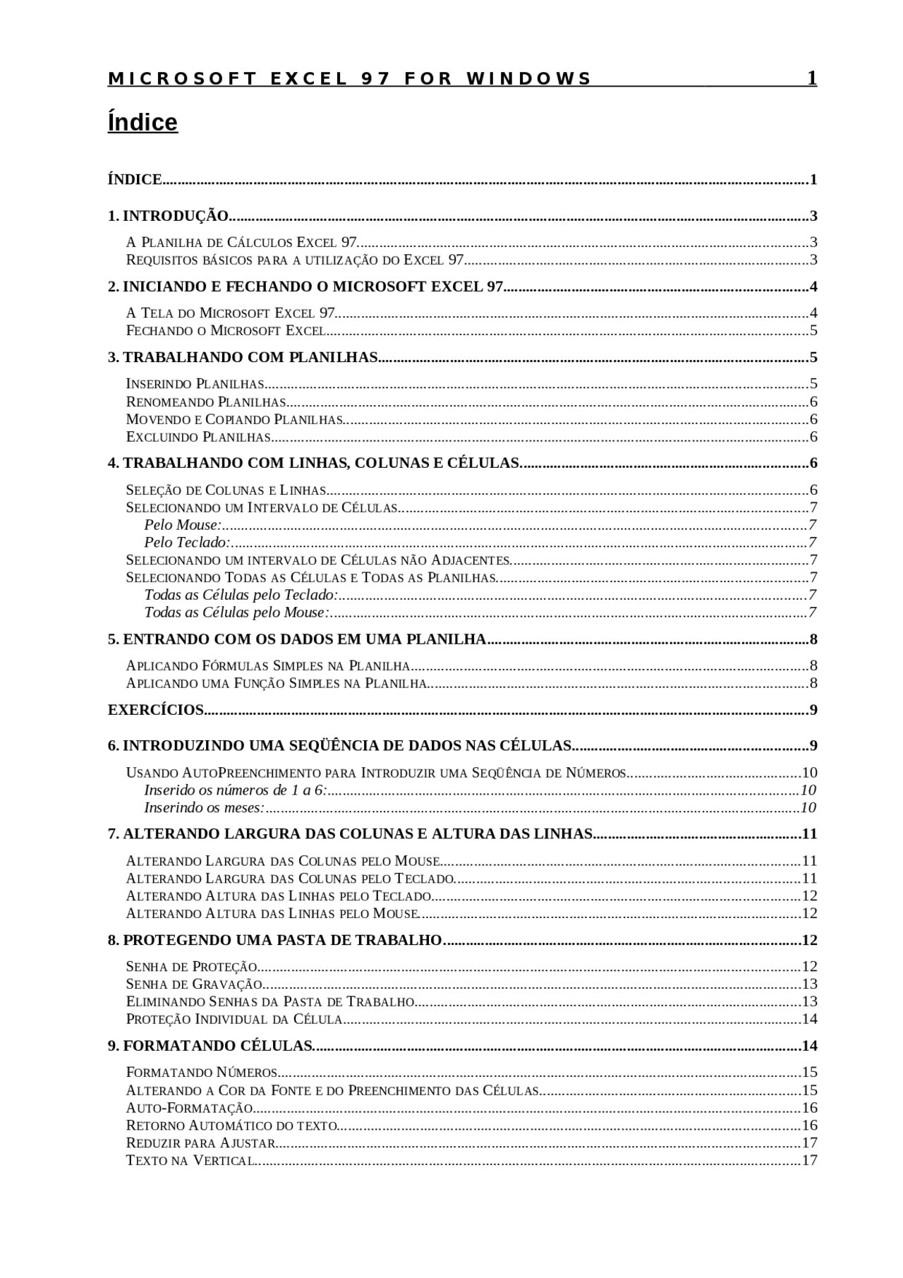 Apostila Do Programa Excel Docsity