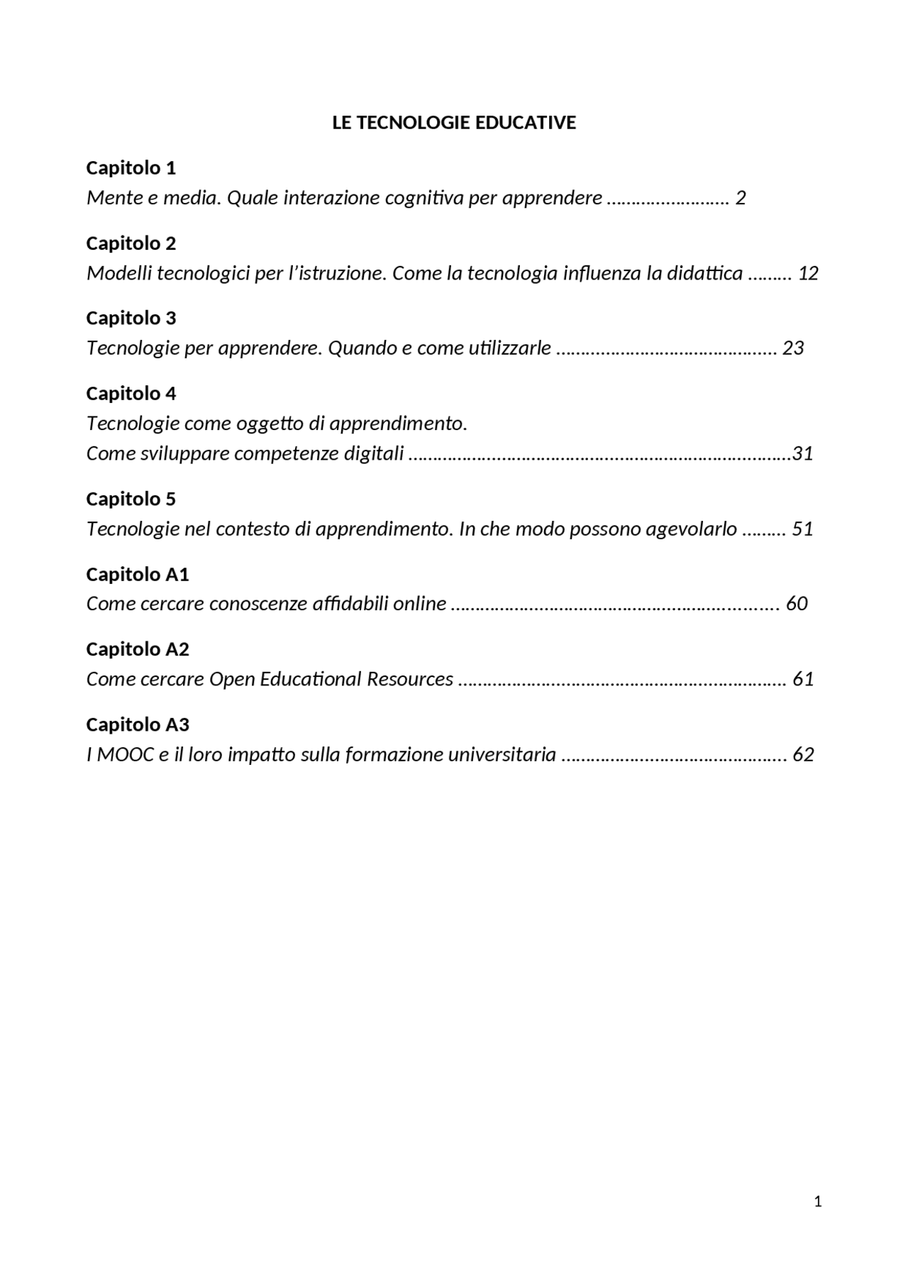 Le Tecnologie Educative Docsity