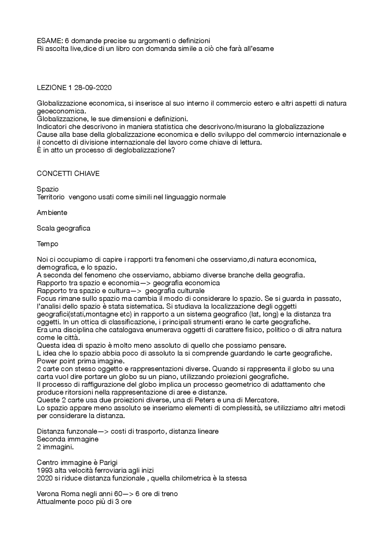 Geografia Delle Comunicazioni E Del Commercio Internazionale Univr