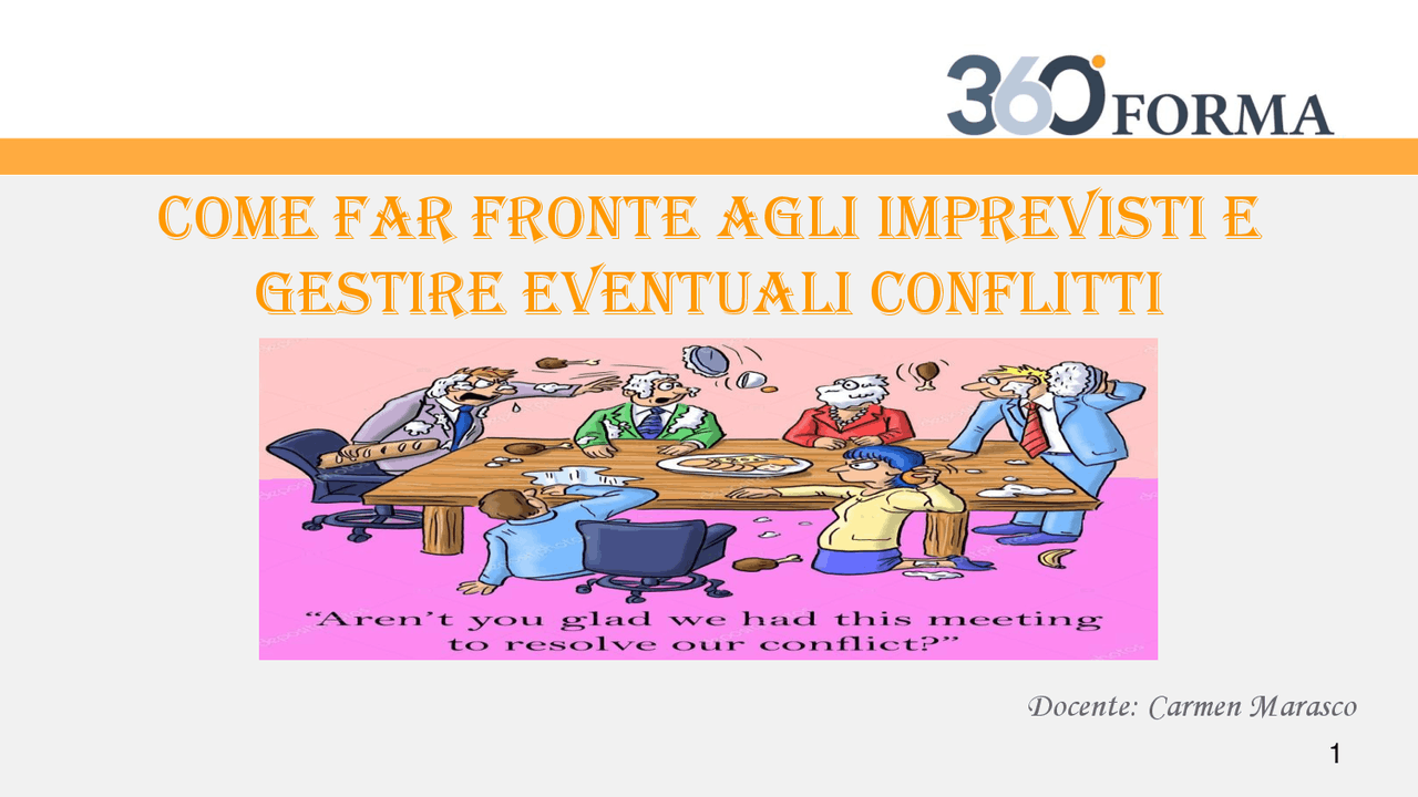 Gestione delle riunioni - Docsity