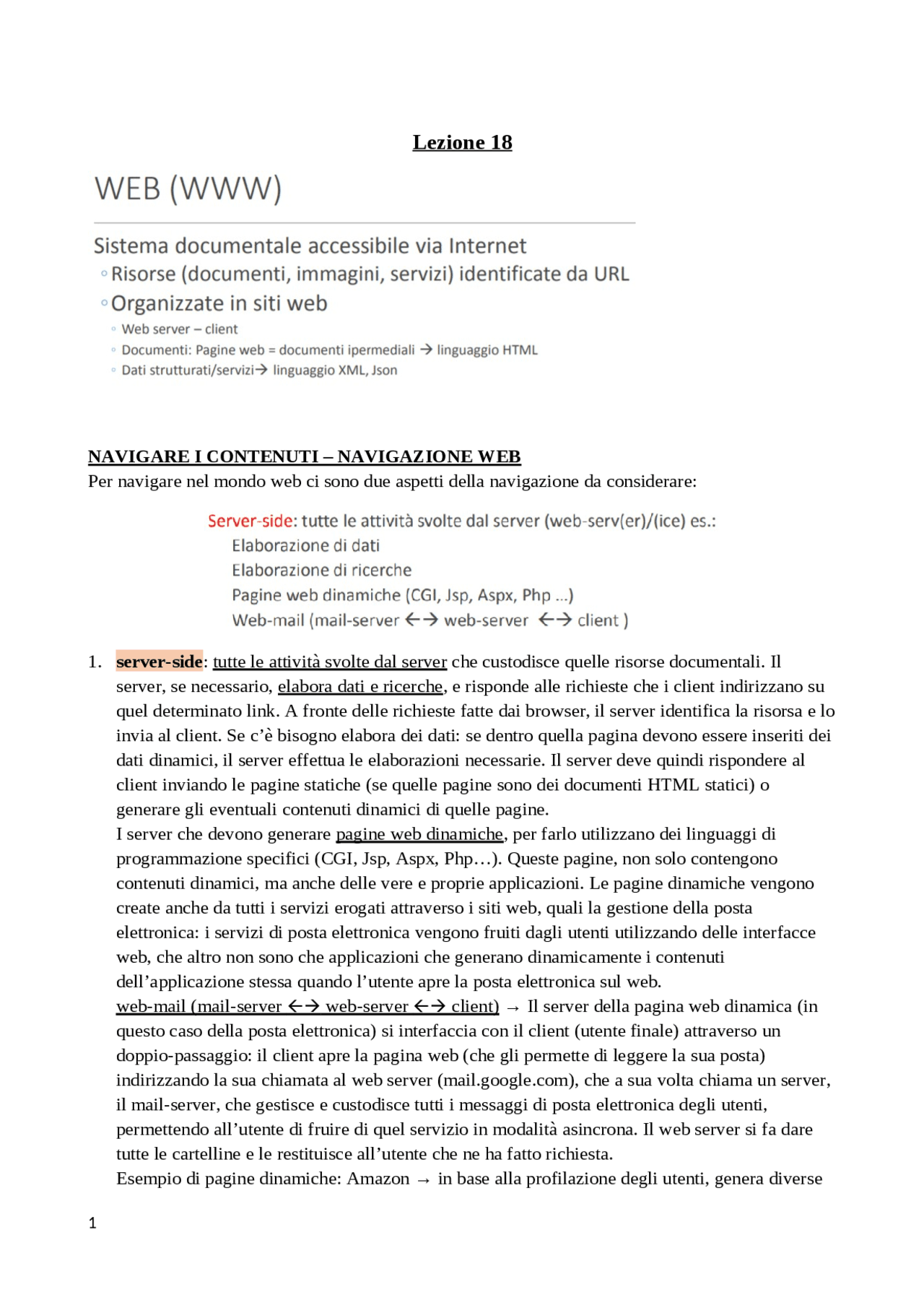 Lezione 18 - Tecnologie Informatiche per la Comunicazione | Appunti di ...