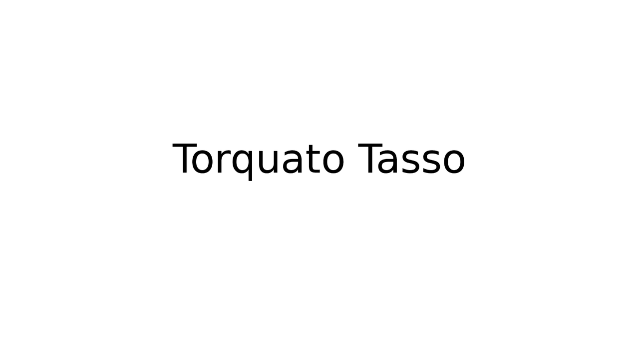 Appunti Torquato Tasso Docsity
