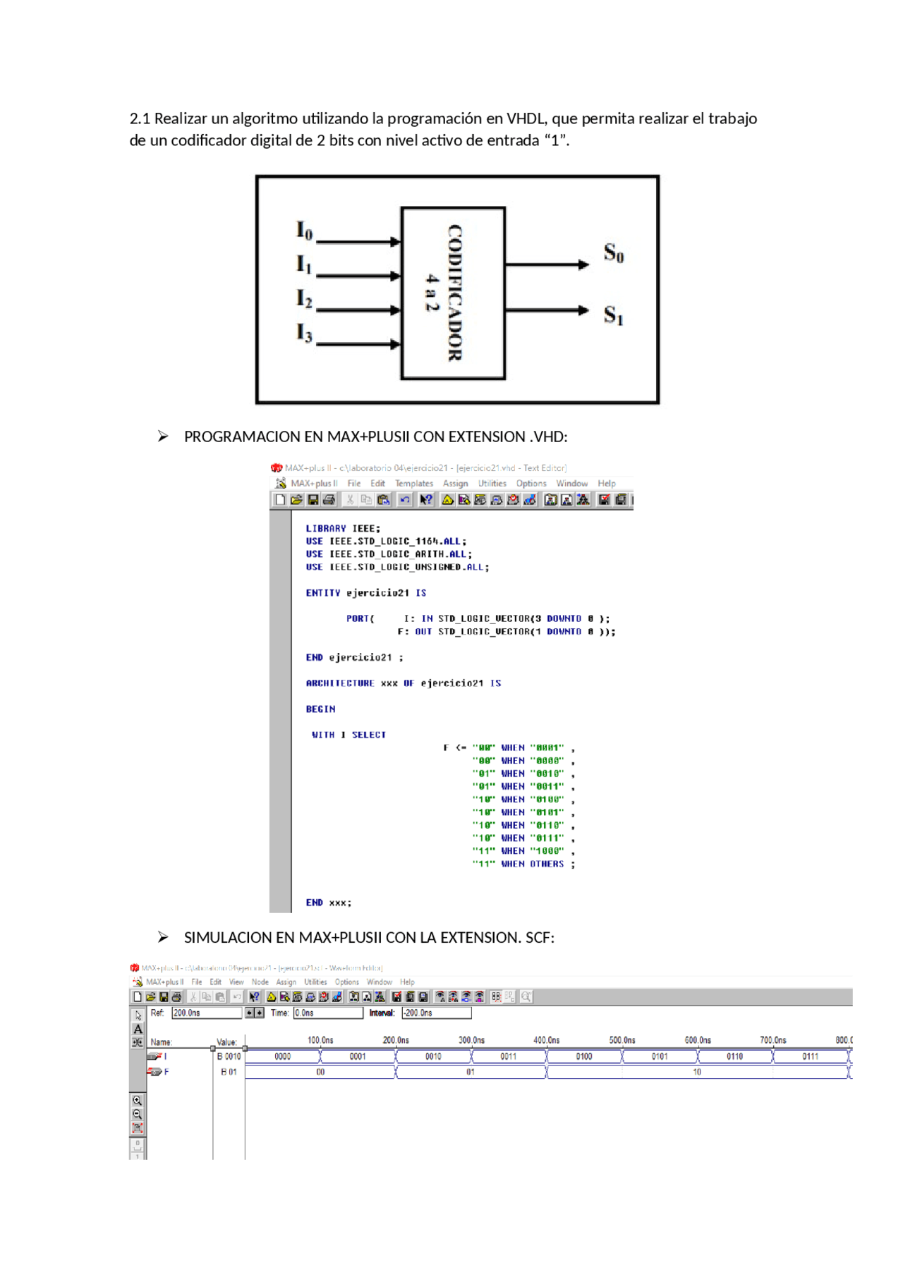 Ejercicios de vhdL y aplicaciones - Docsity