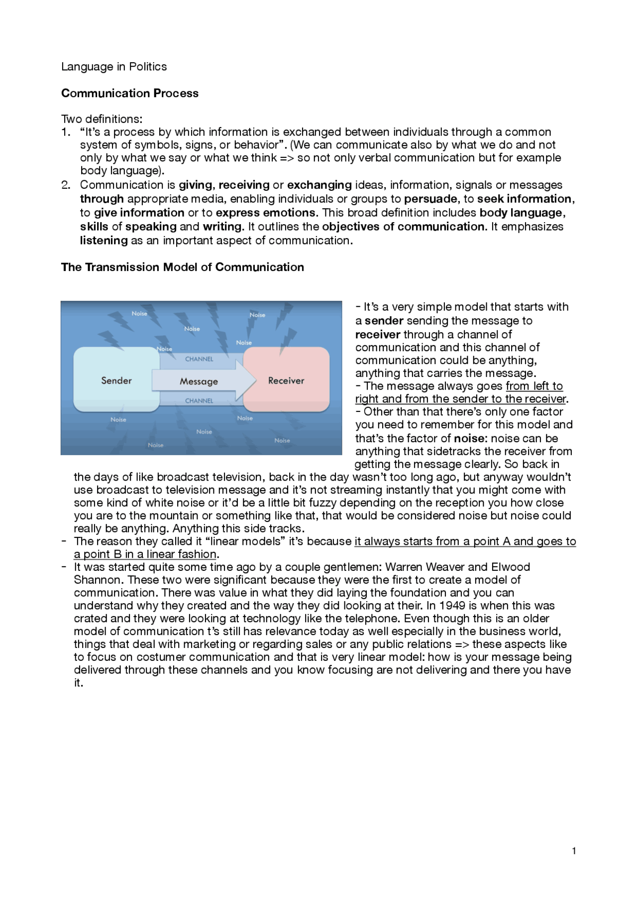 Language In Politics - Docsity