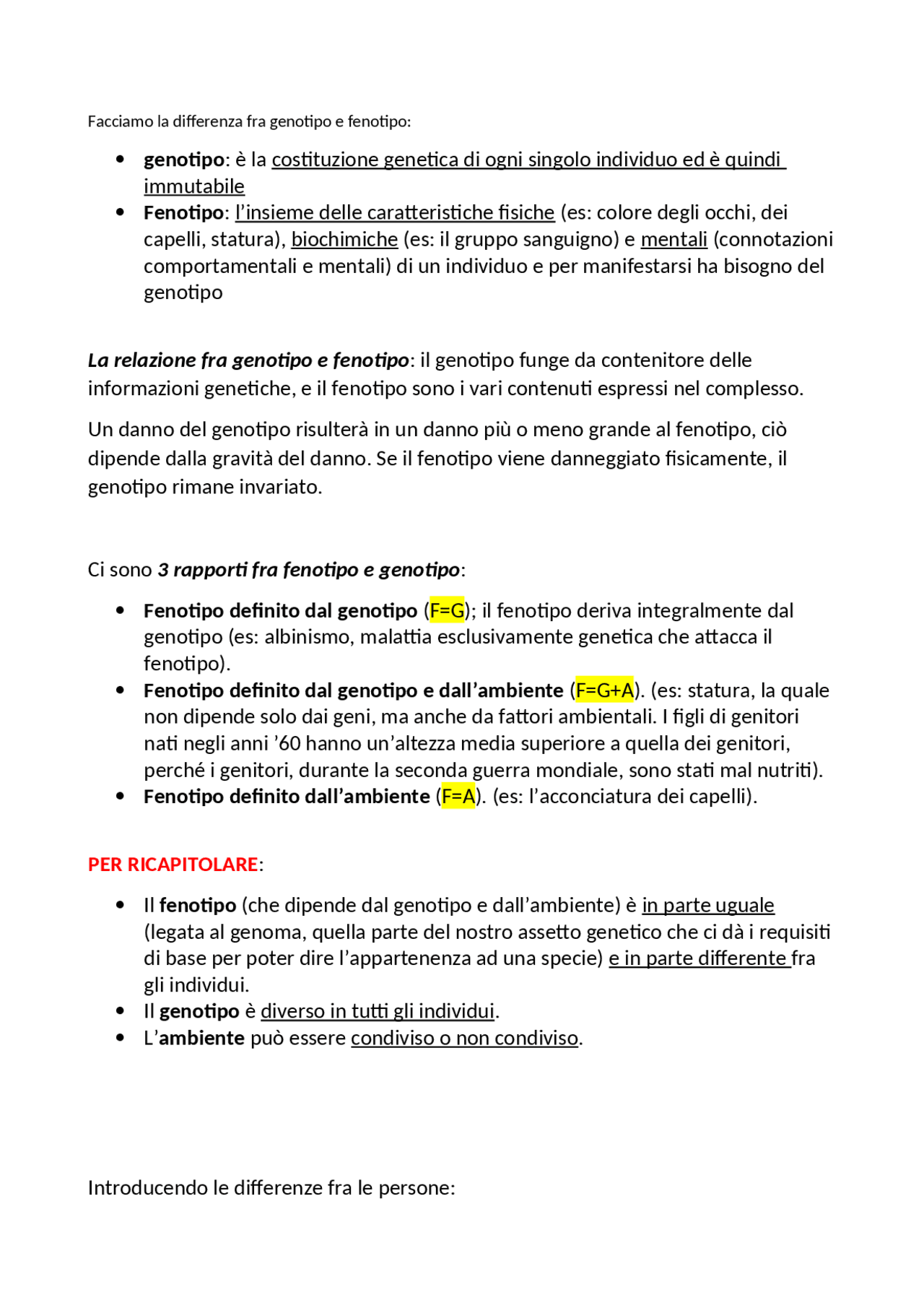 Genetica E Genomie Umane Korf Irons Parte I Docsity