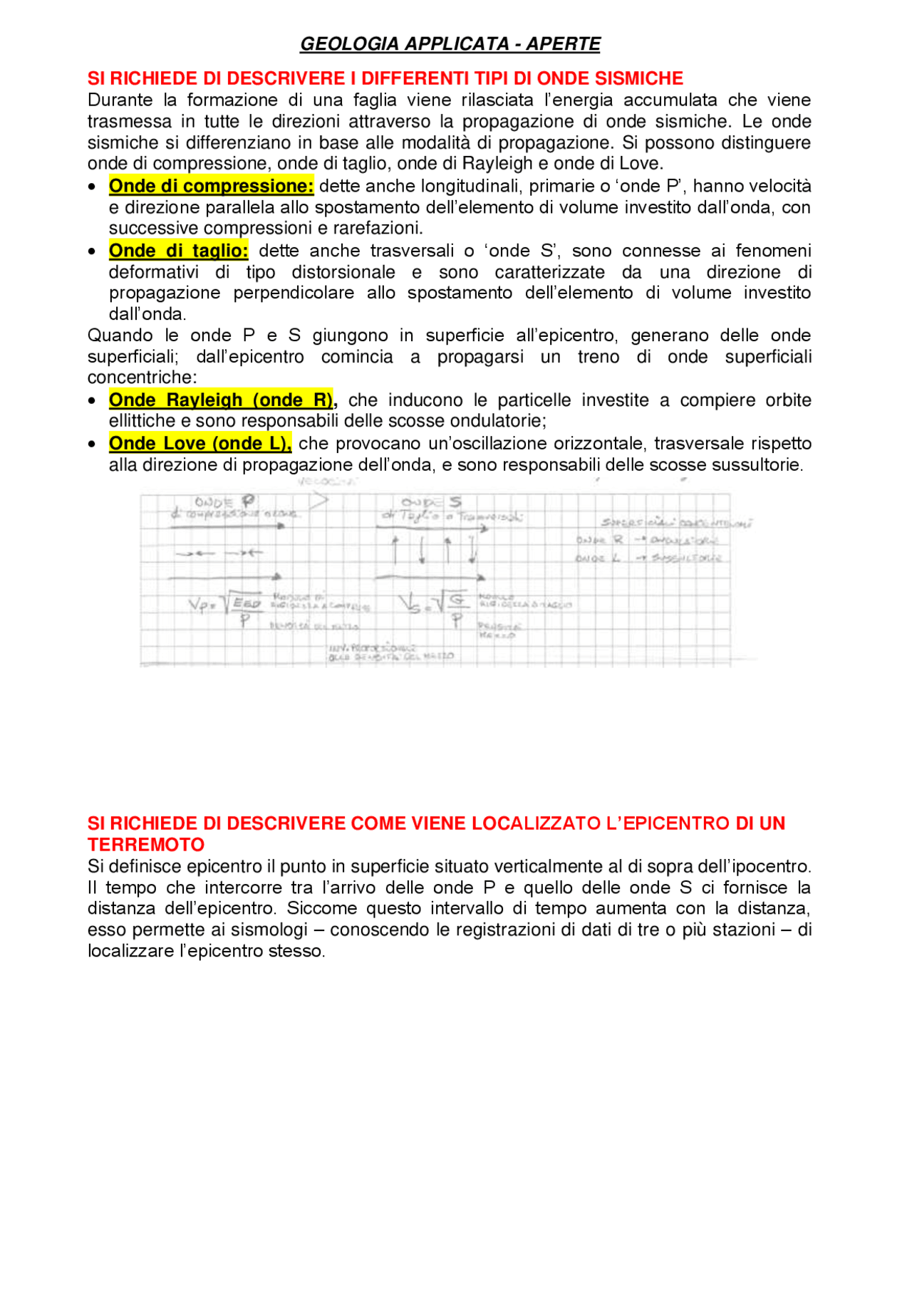 Geologia Applicata Aperte Docsity