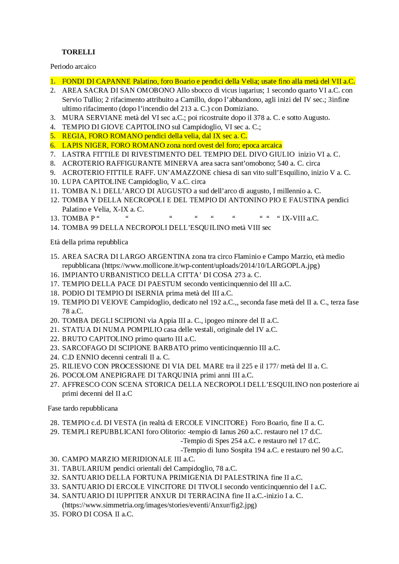 Larte Dellantichità Classica Torellibandinelli Docsity