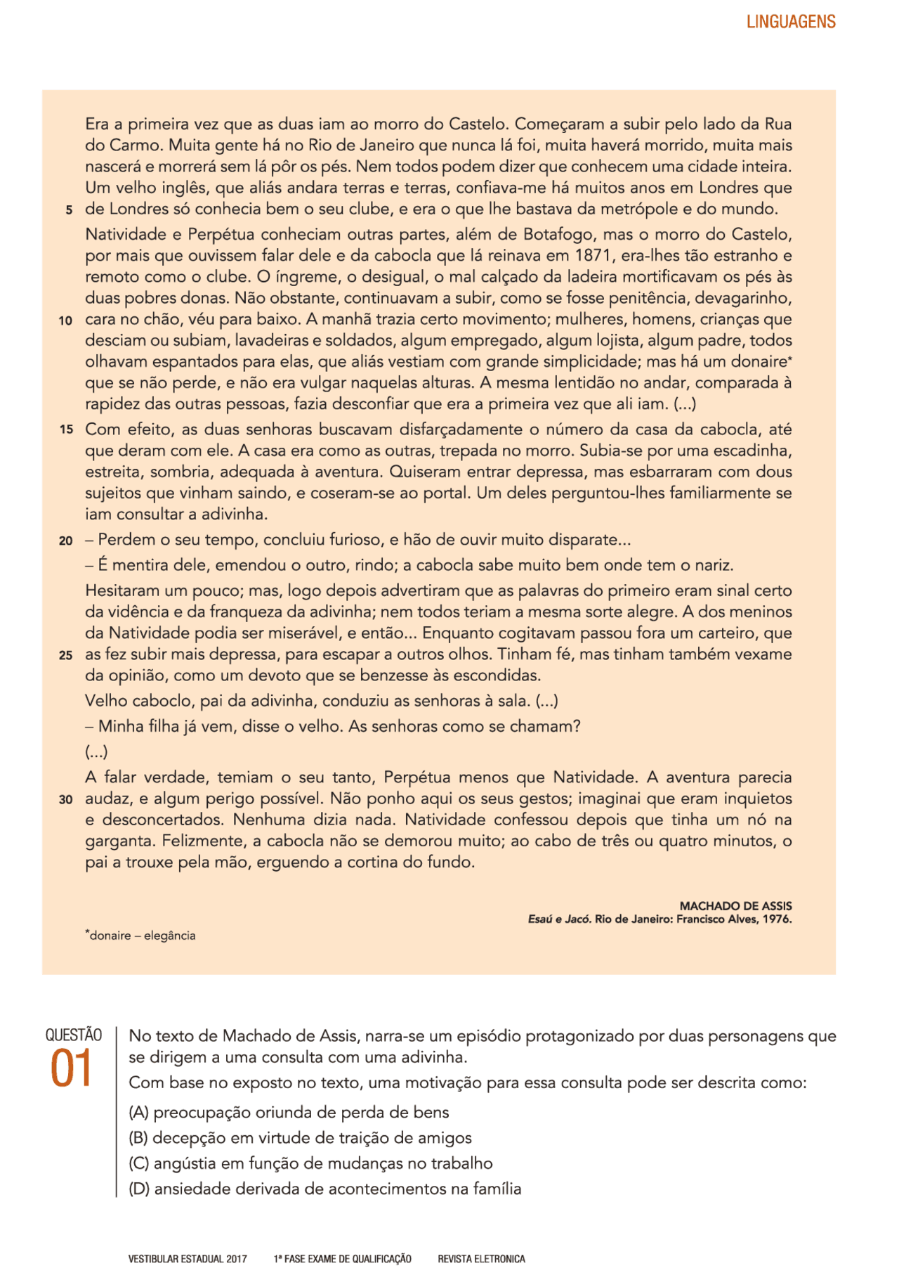 Prova Da Uerj 2017 Texto Cobrado Docsity
