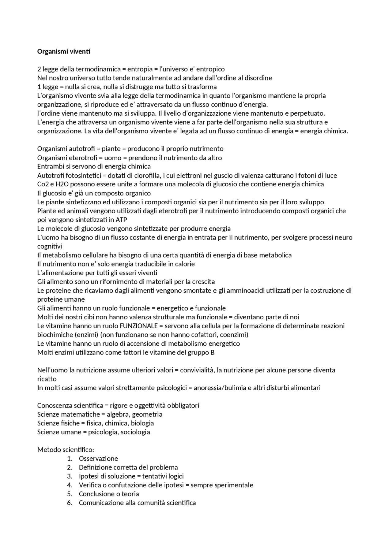 Fondamenti Neurobiologici E Genetici Docsity