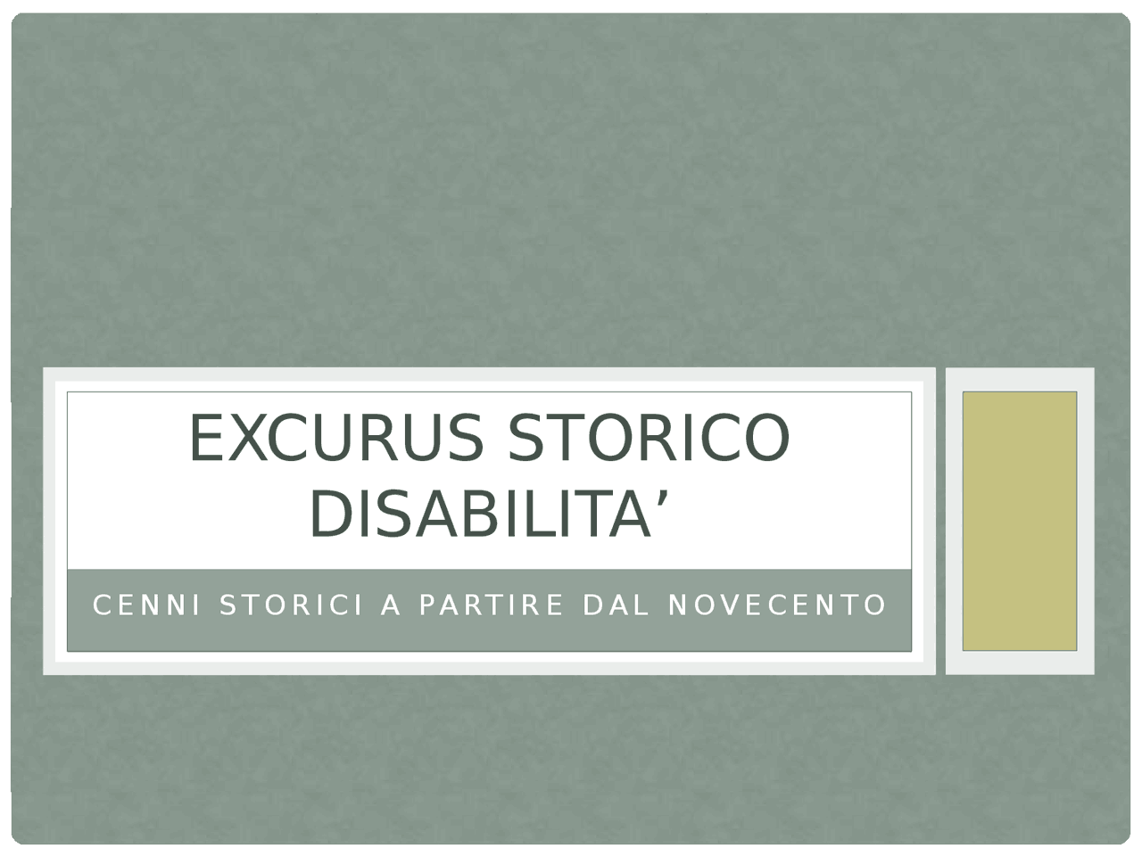 Powerpoint Sul Tema Disabilità Docsity