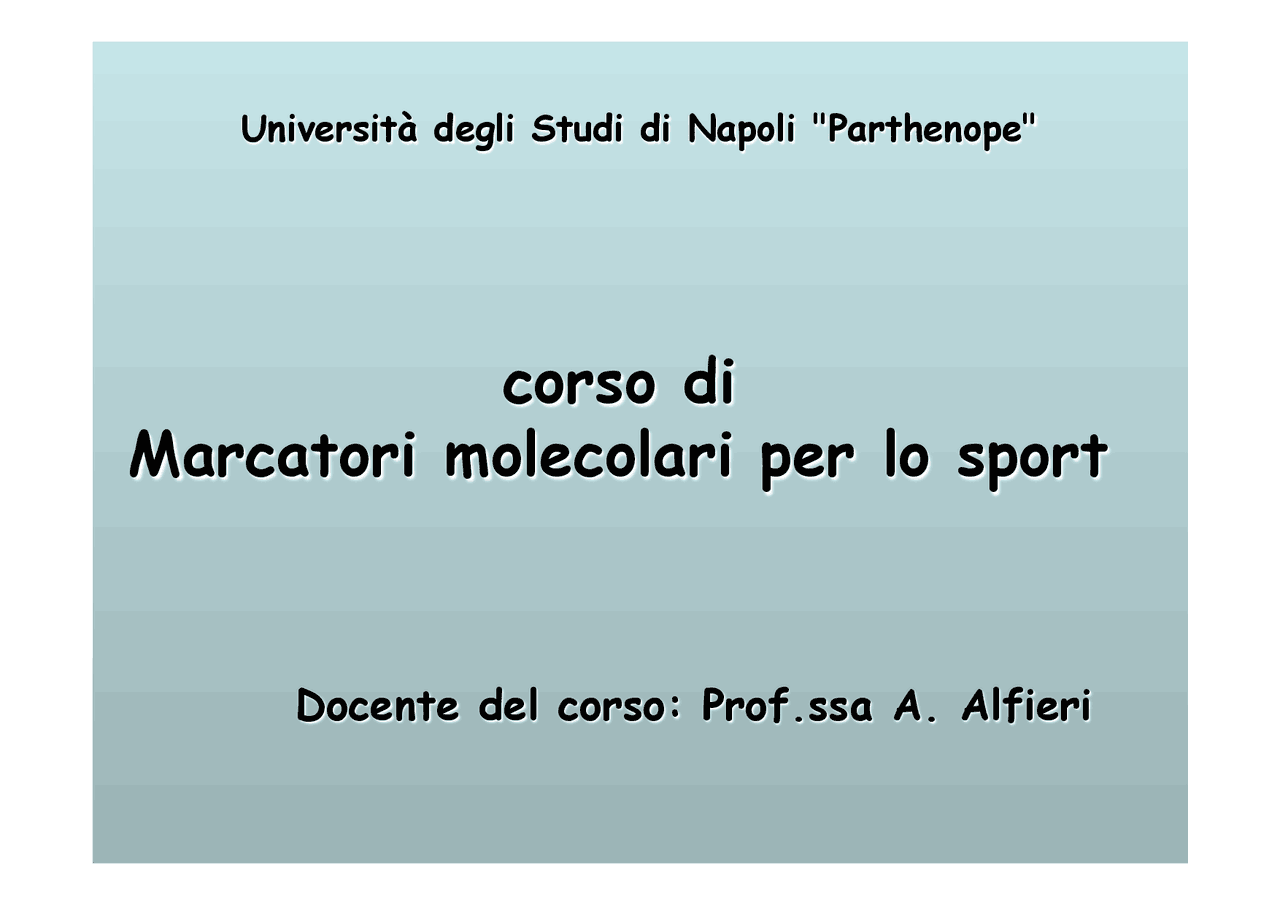 Eritropoietina epo doping - Docsity