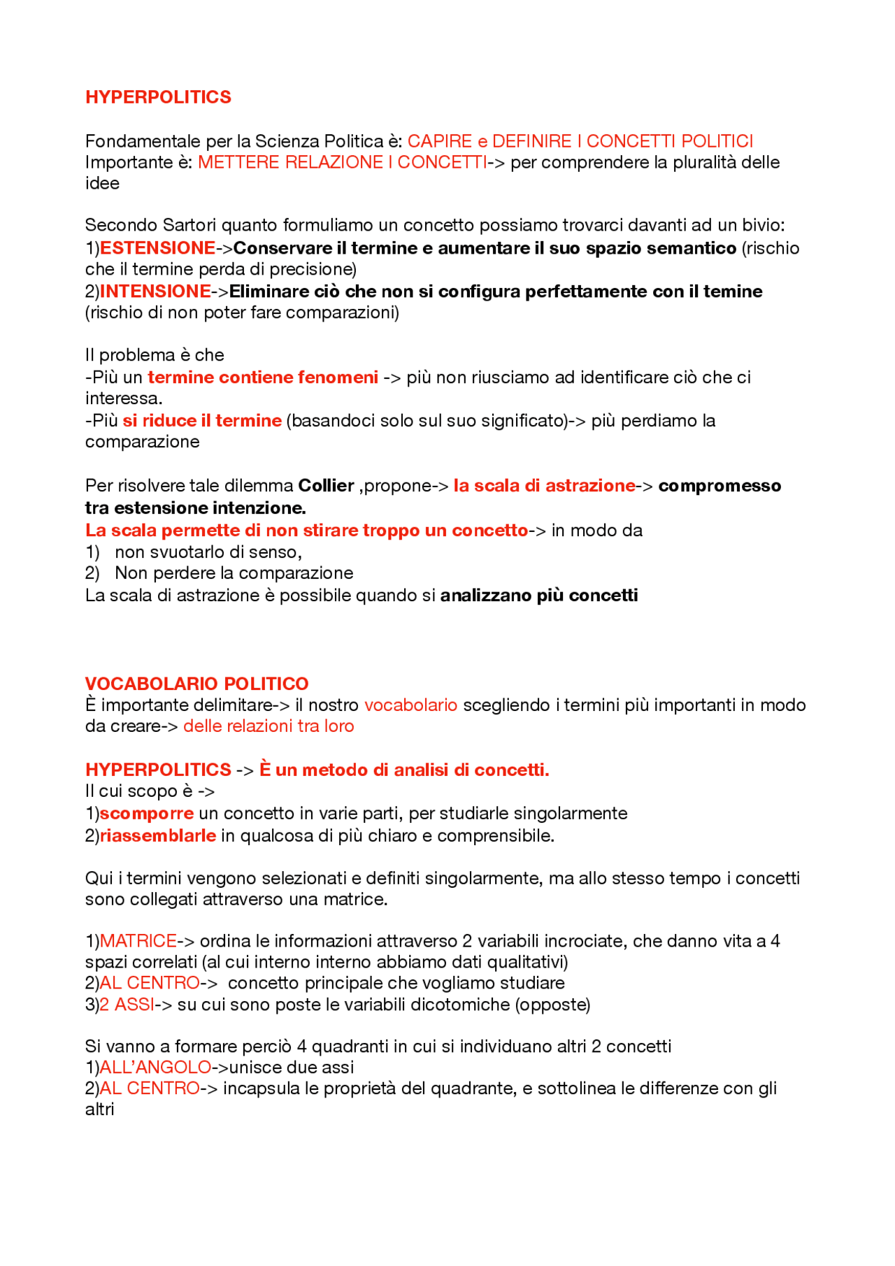 Riassunto completo di Hyperpolitics e Concetti Chiave (Capire la ...